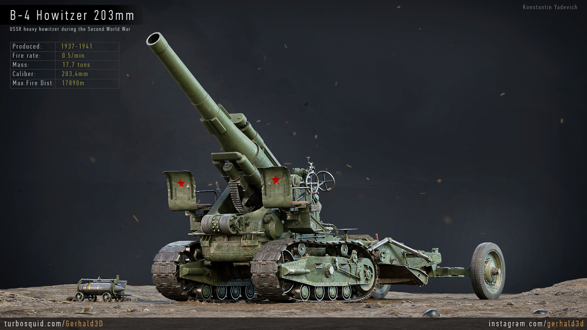 Konstantin Gerhald3D - 203mm B-4 Howitzer