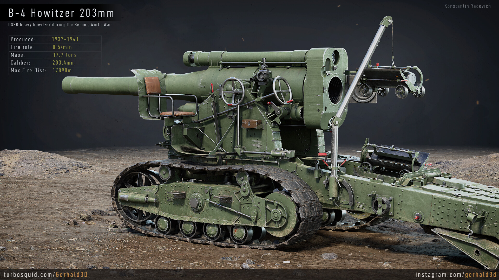 Konstantin Gerhald3D - 203mm B-4 Howitzer