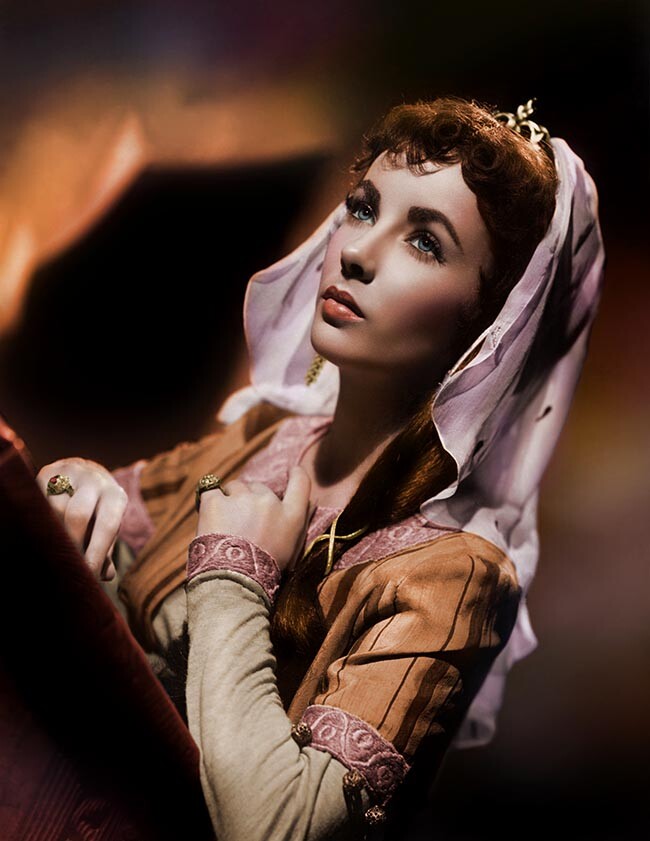 ArtStation - Elizabeth Taylor - Ivanhoe (1952) - Colorized by: Metek ...