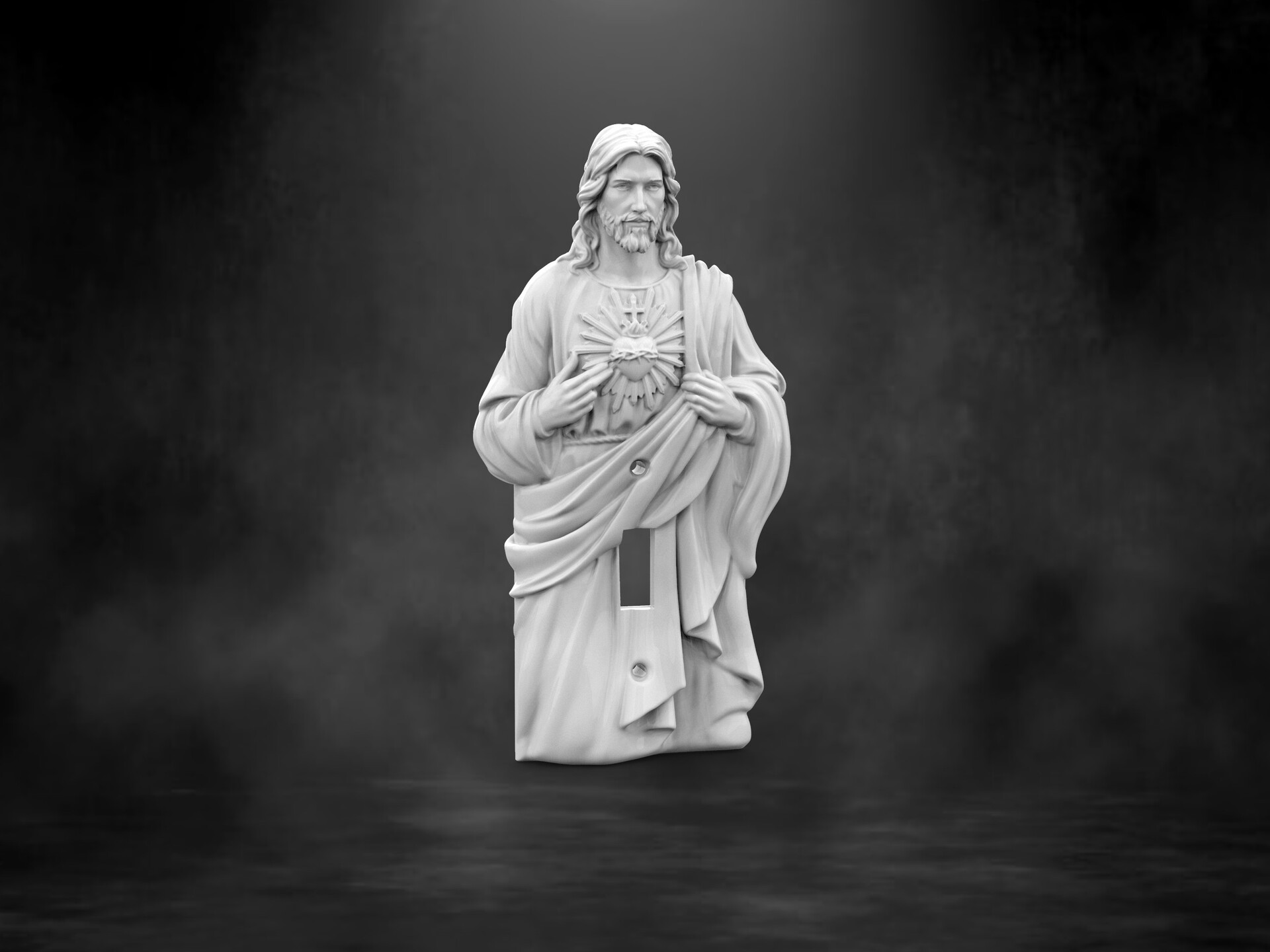 Brendon Burke - Jesus light switch cover 3D print model