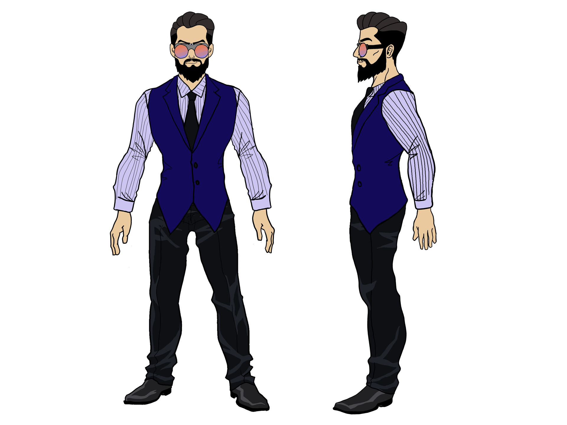 ArtStation - Character Design - Futuristic Male Professor In Uniform