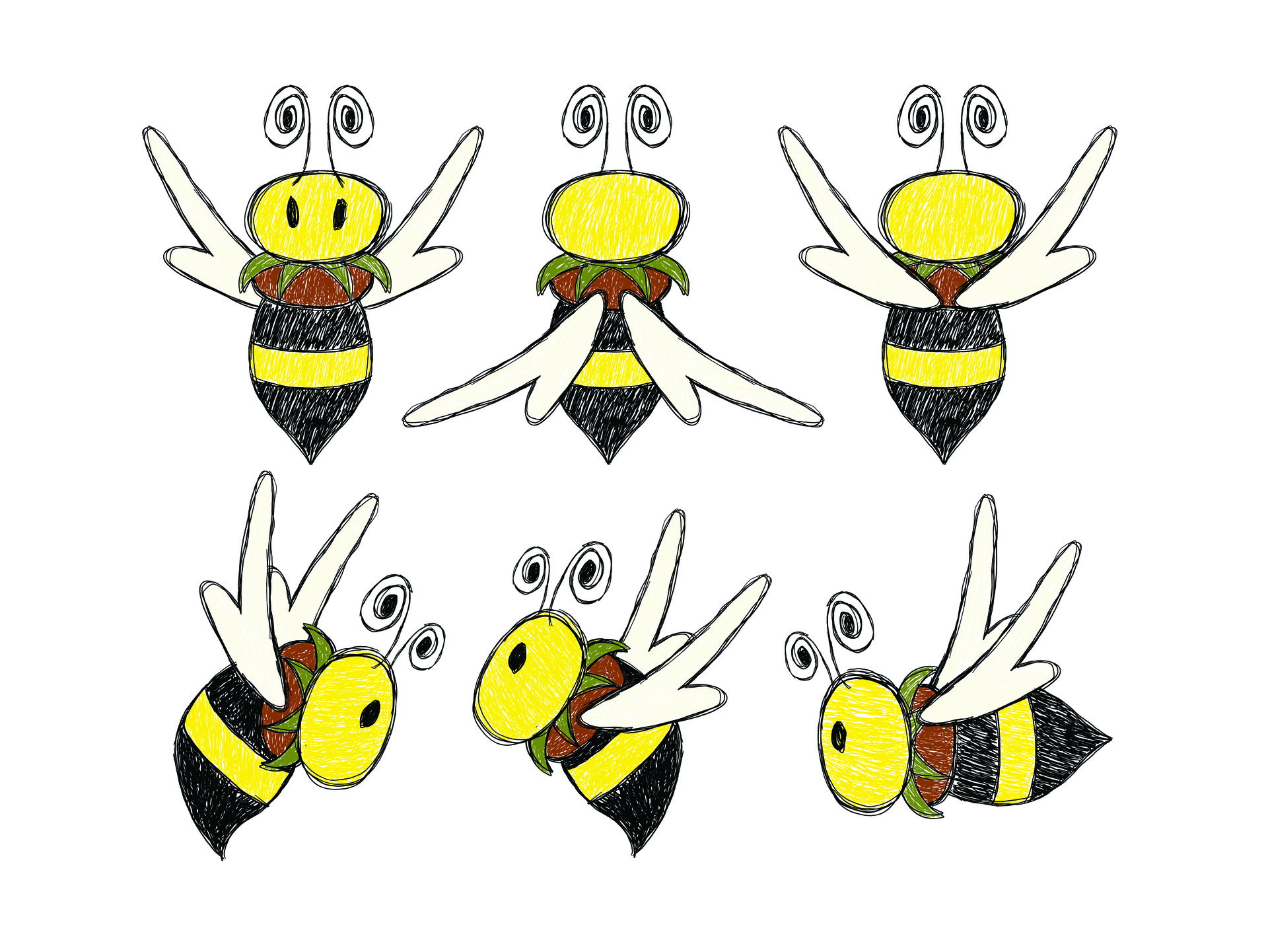 ArtStation - Character Design - Cartoon Bee
