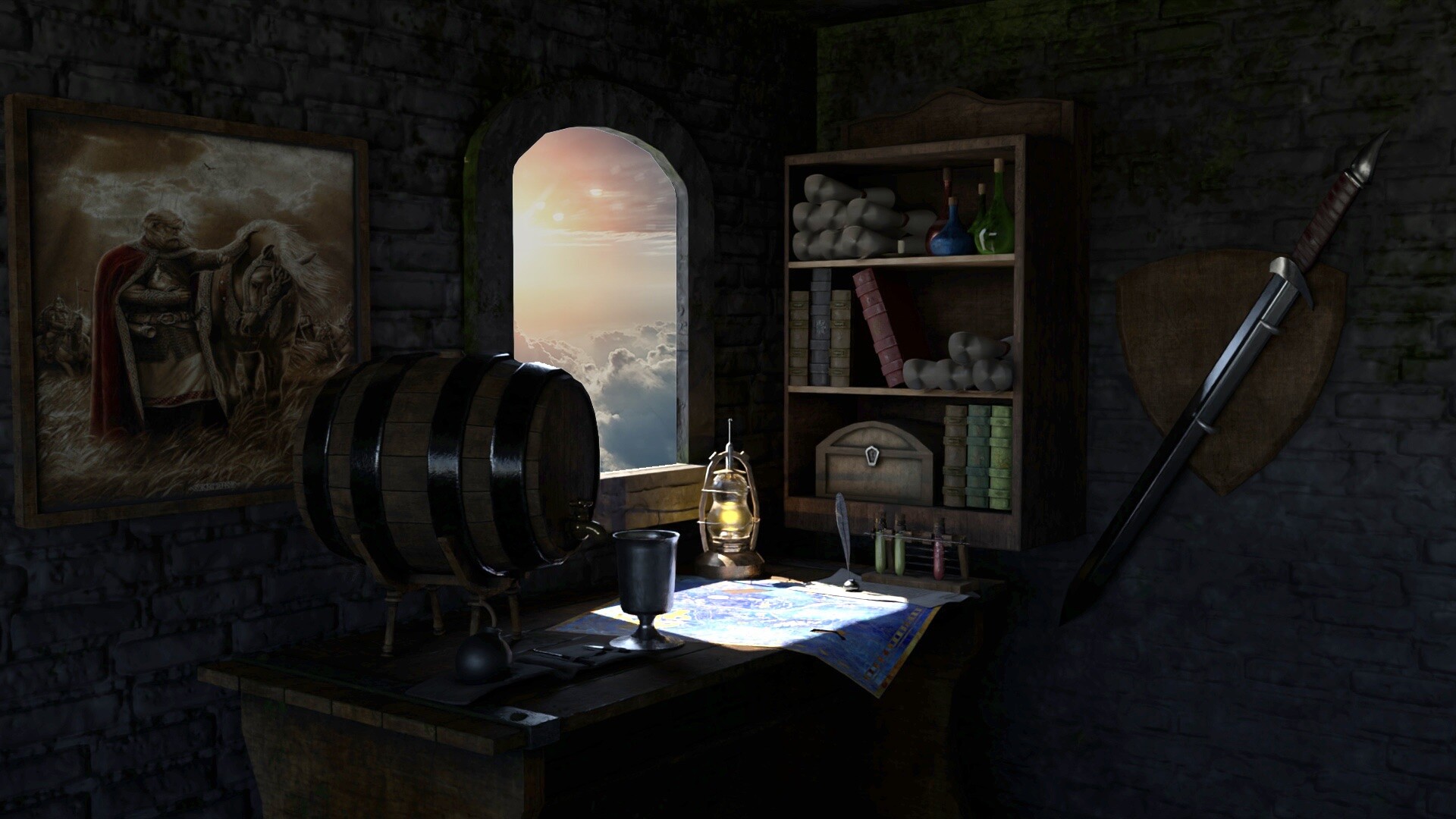 ArtStation - Medieval room