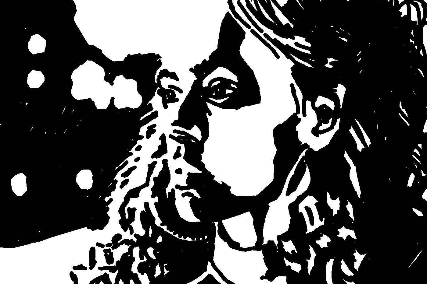 ArtStation - high contrast portrait w/ street lights