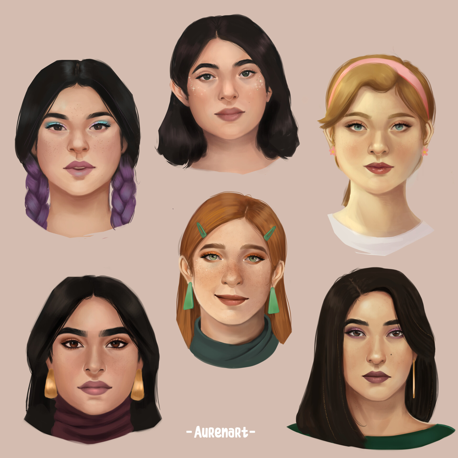 ArtStation - Face studies