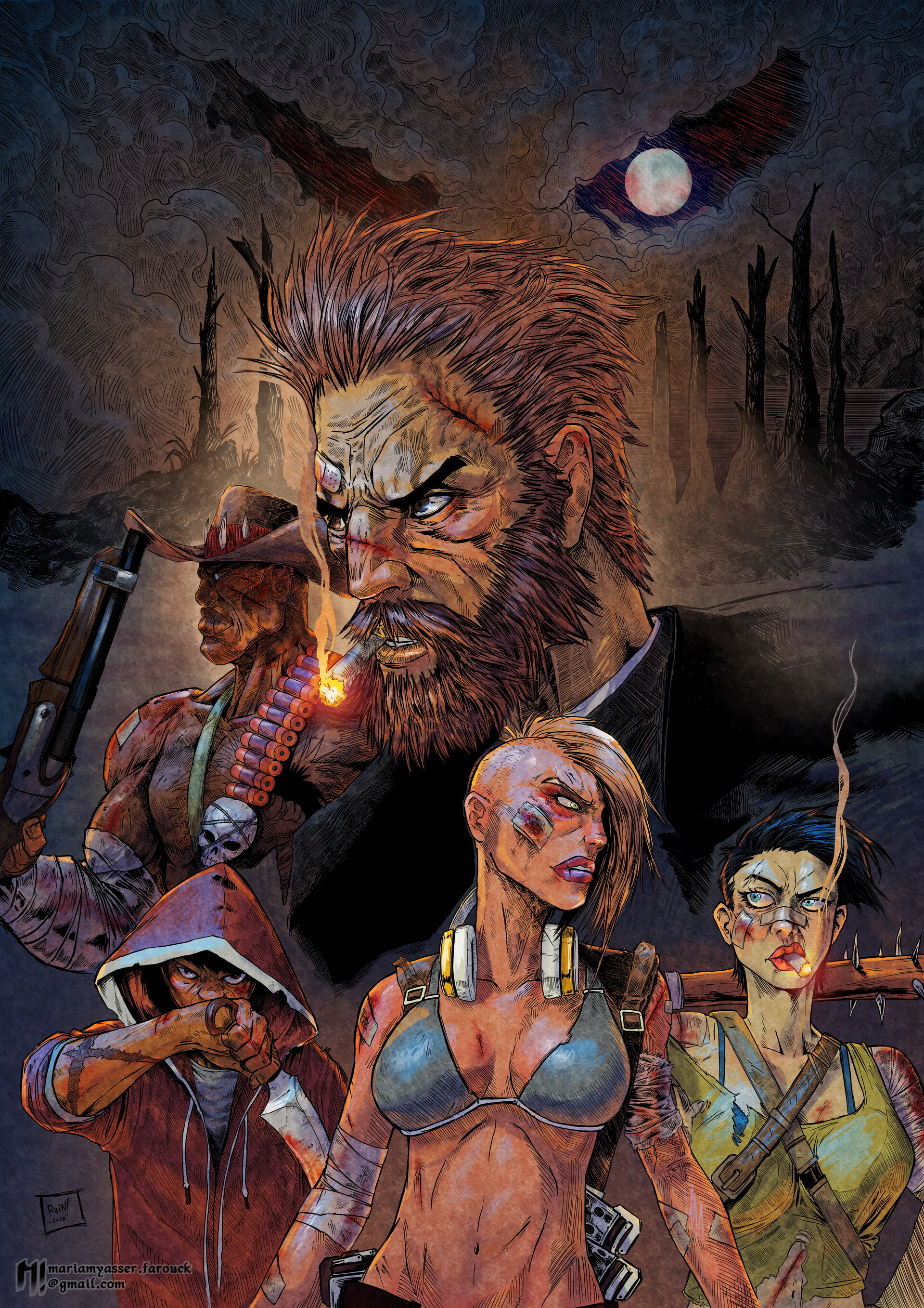 ArtStation - Kill Journal Mariam Yasser Colors