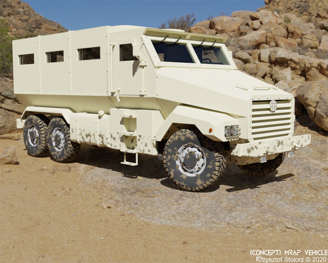 Krzysztof Stolorz - (Concept) MRAP Vehicle
