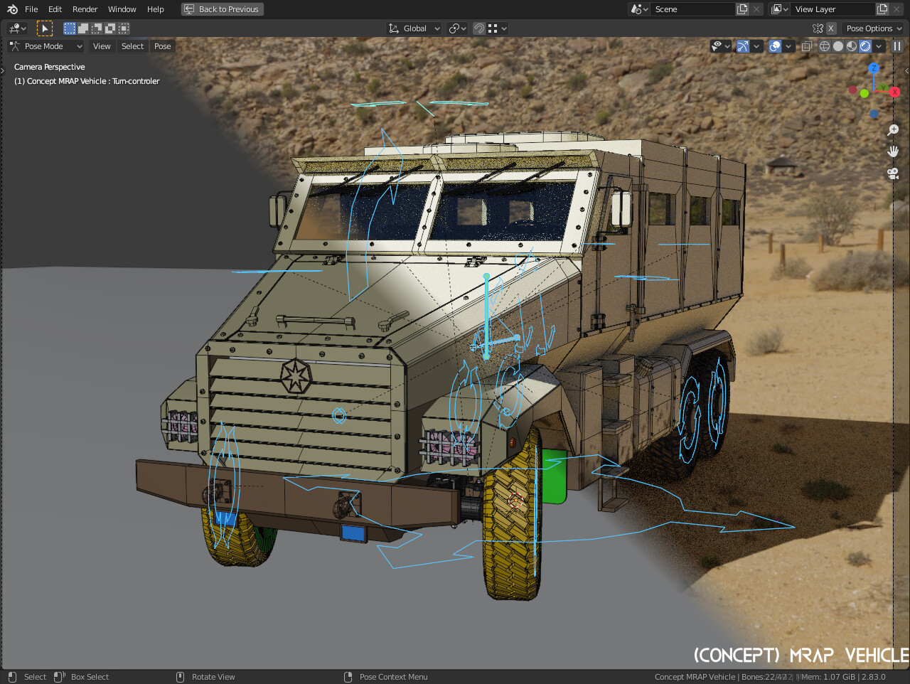 Krzysztof Stolorz - (Concept) MRAP Vehicle
