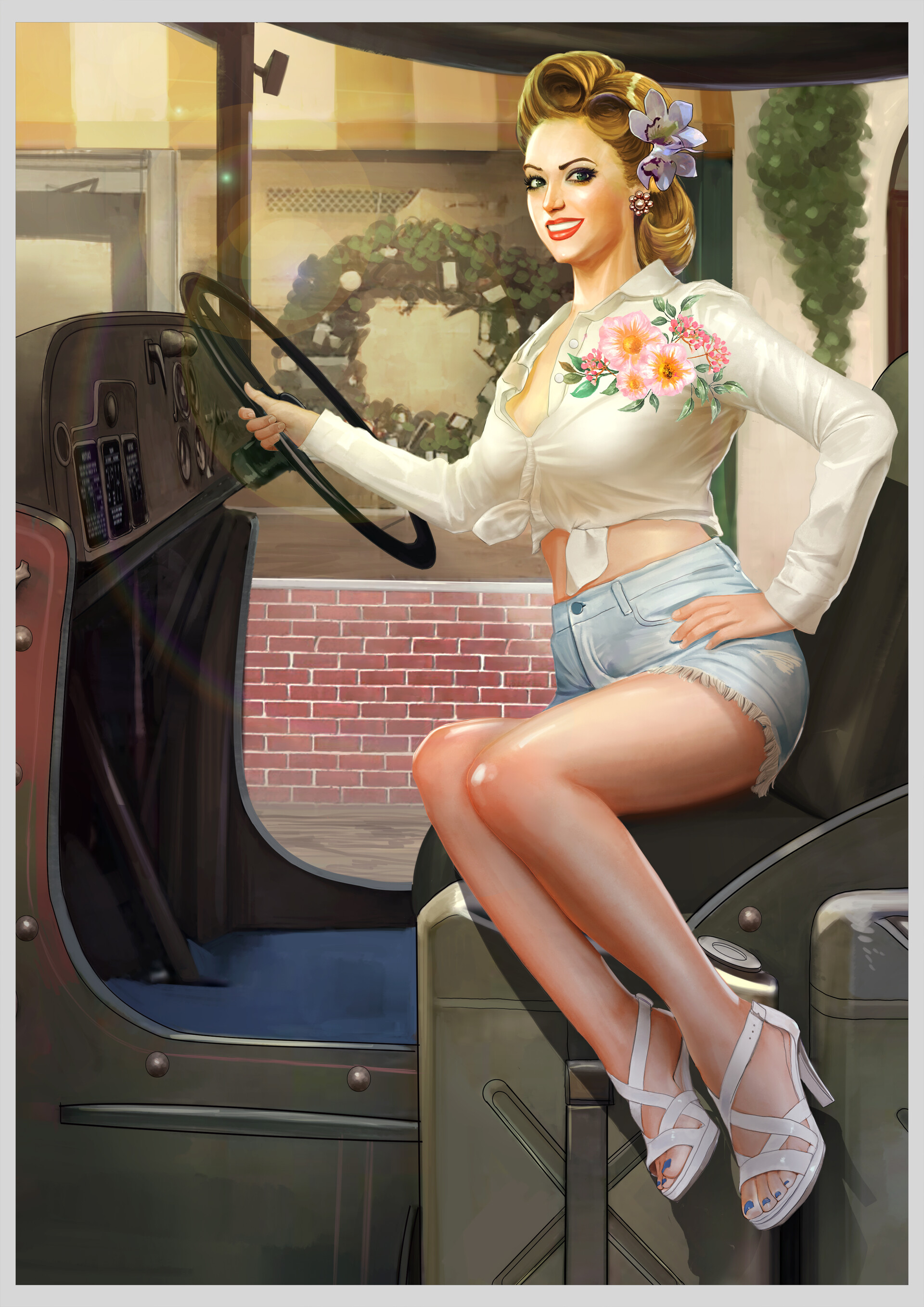 ArtStation - WW2 Pinup Girl