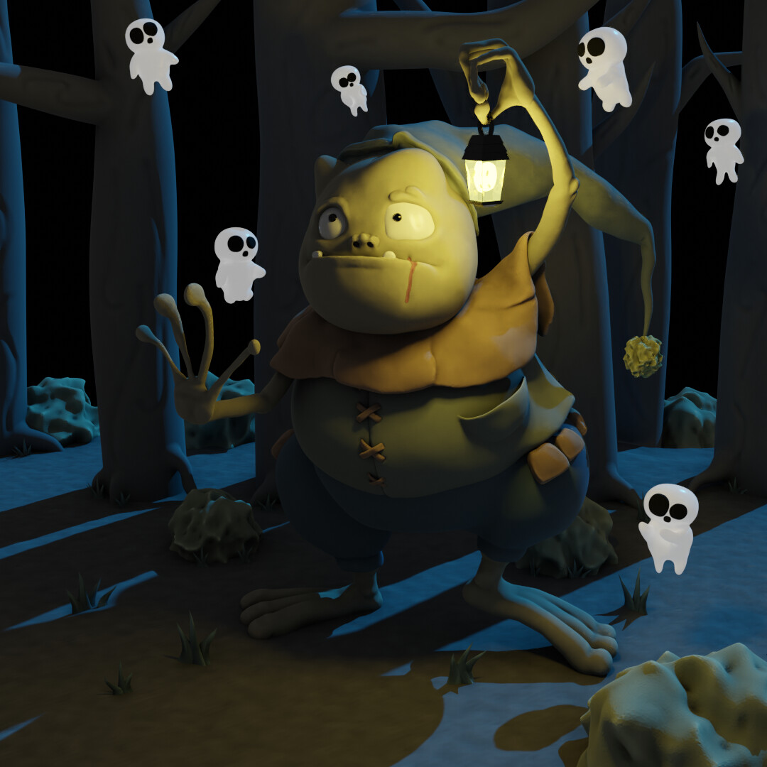 ArtStation - Imp in the wood