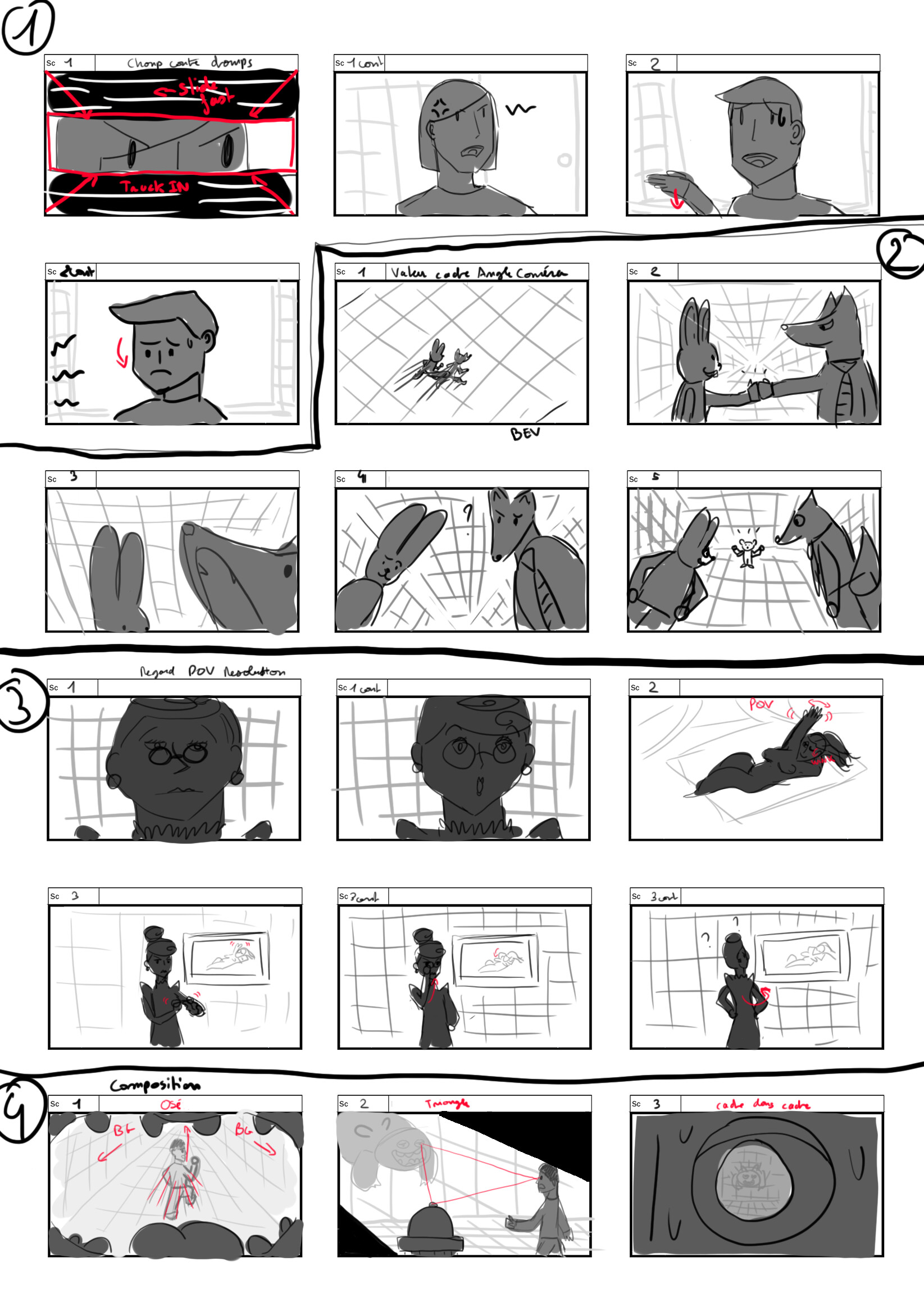 ArtStation - Storyboard exercises