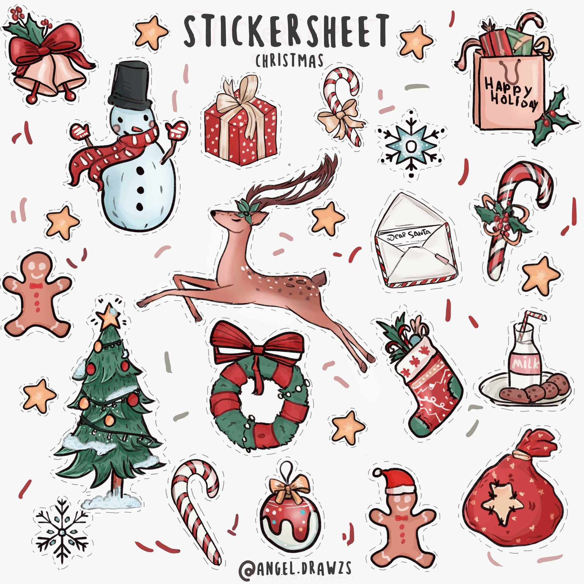 ArtStation - christmas sticker pack