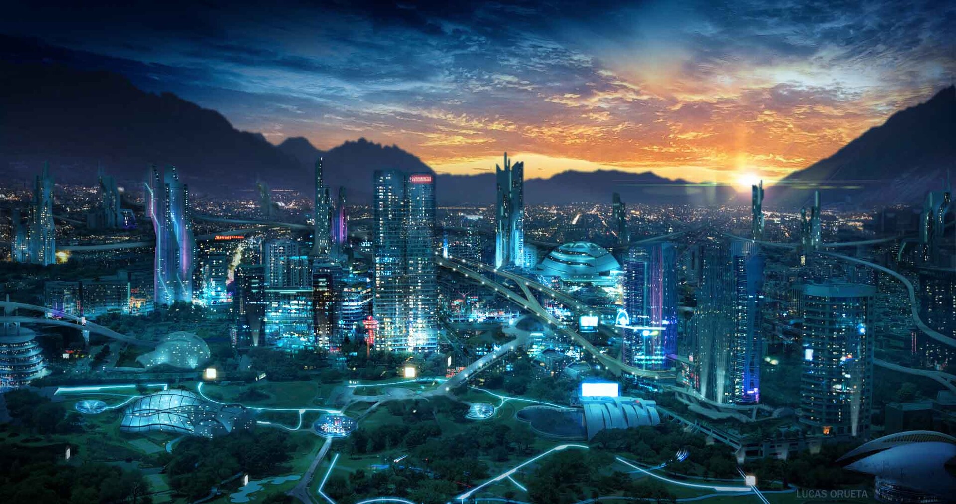 ArtStation - Space city