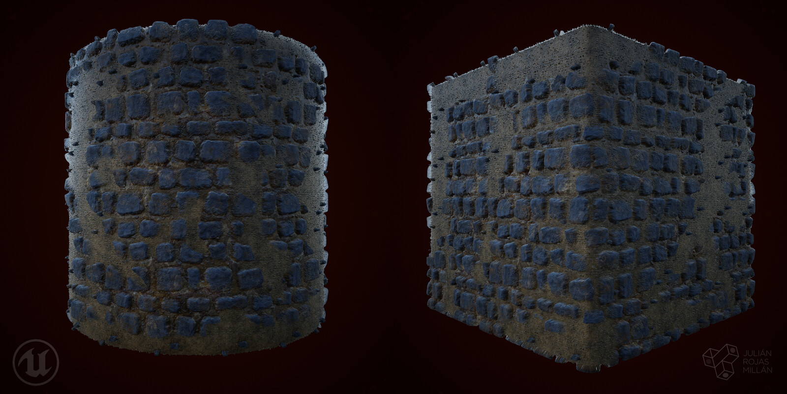 Julián Rojas Millán - Unreal Engine Tessellation/POM Height Lerp Master ...