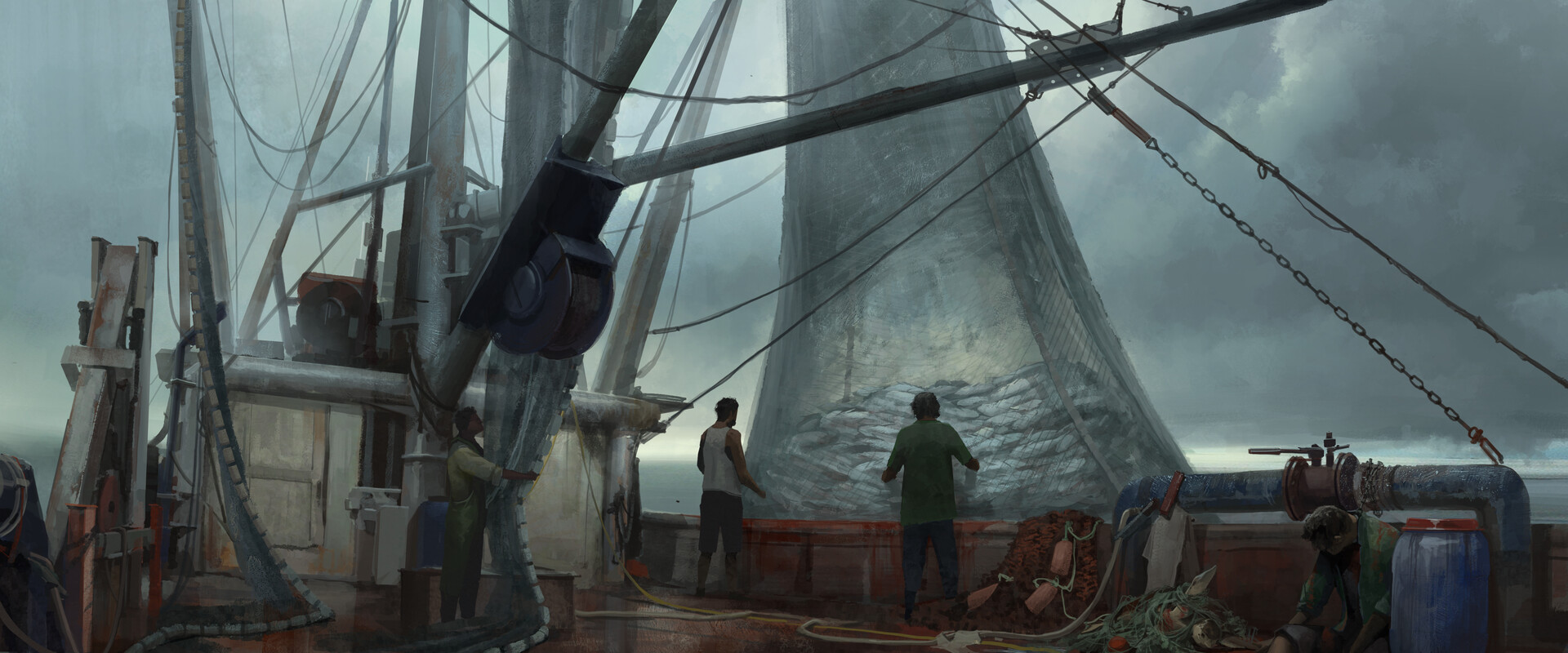 ArtStation - Bycatch (inspired by "The Outlaw Ocean")