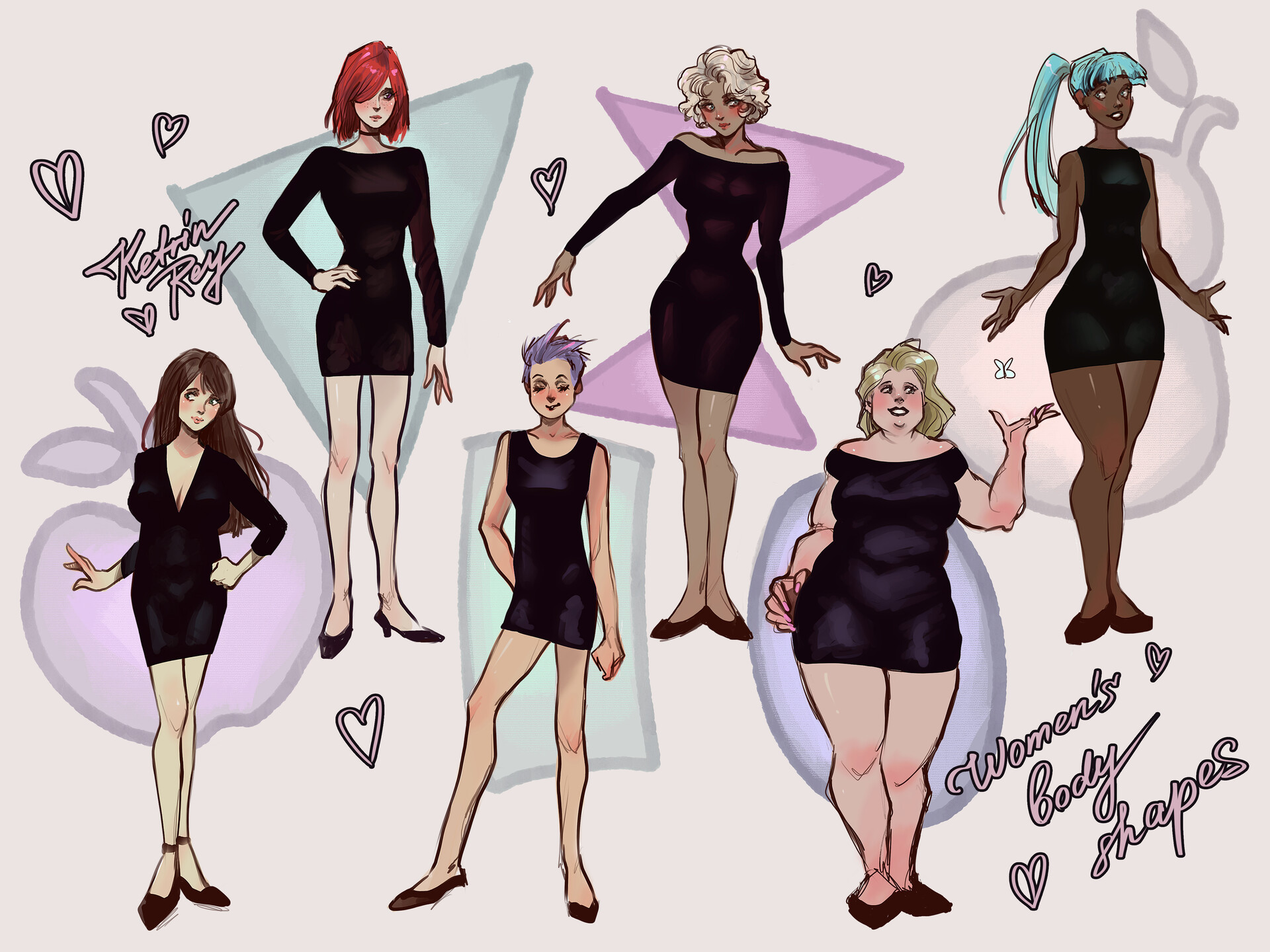 ArtStation - Women's body shapes