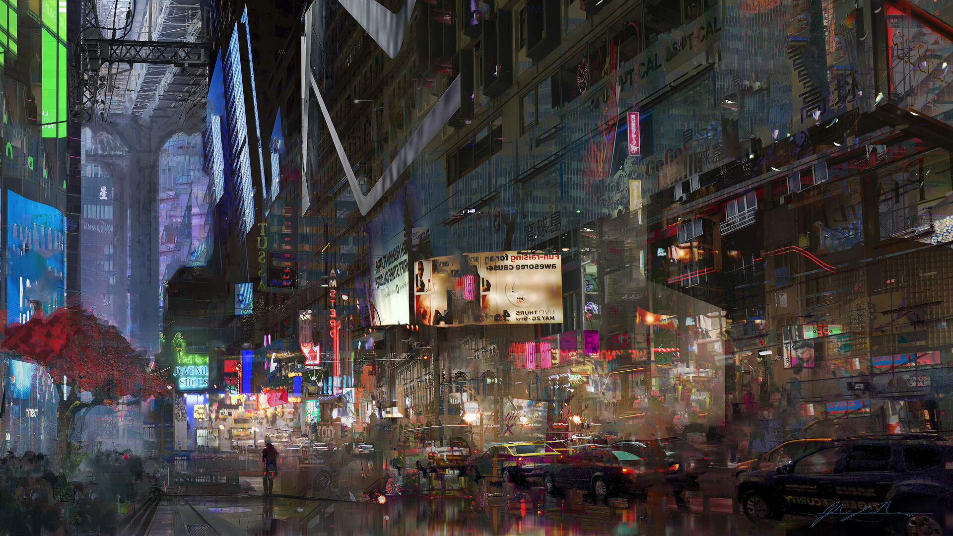 ArtStation - Cyberpunk Contest Stream Sketch