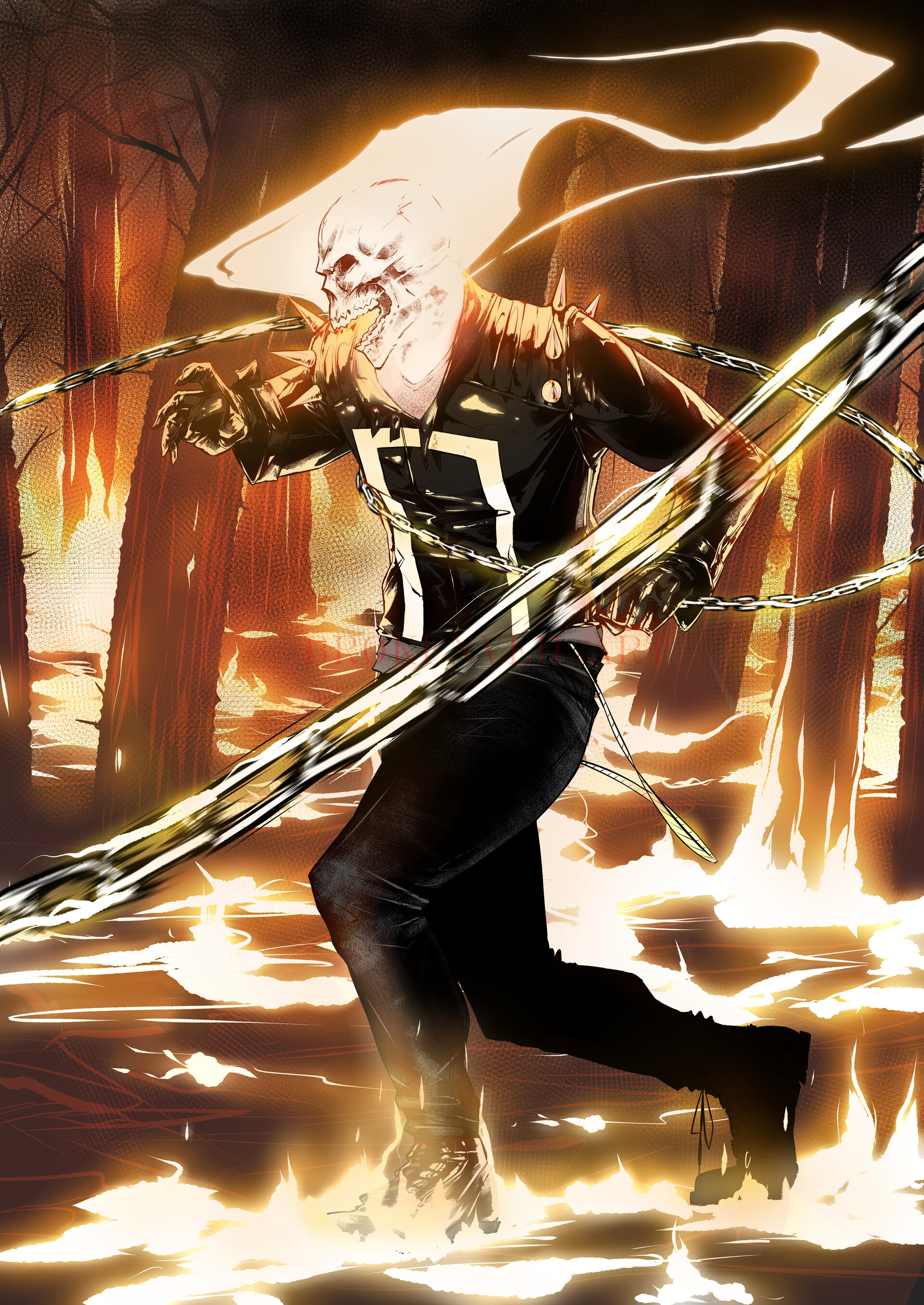 ArtStation - Ghost Rider |color|