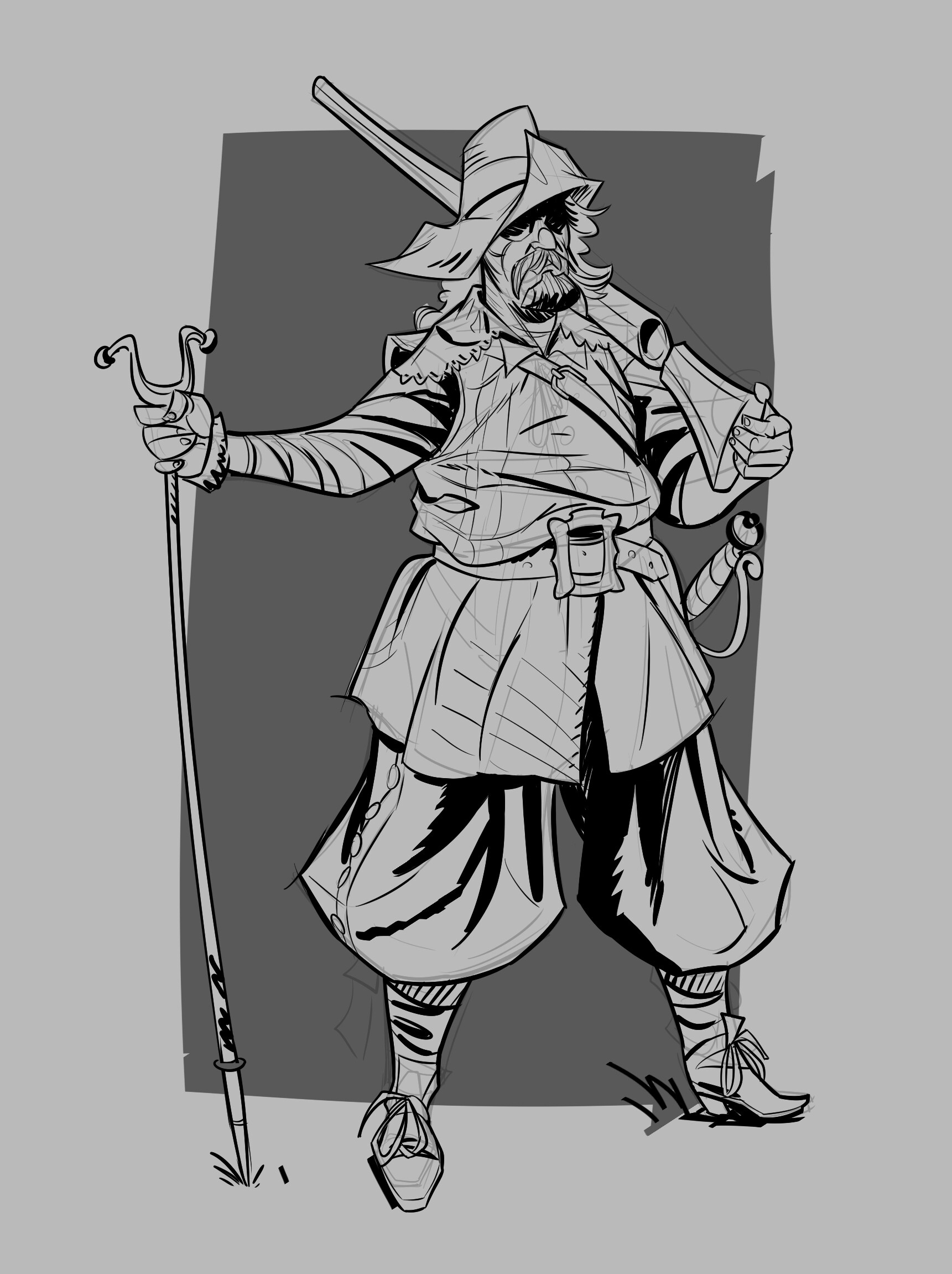 ArtStation - Musketeer study