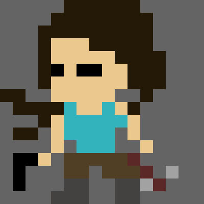 ArtStation - Lara Croft (Tomb Raider) Pixel Art