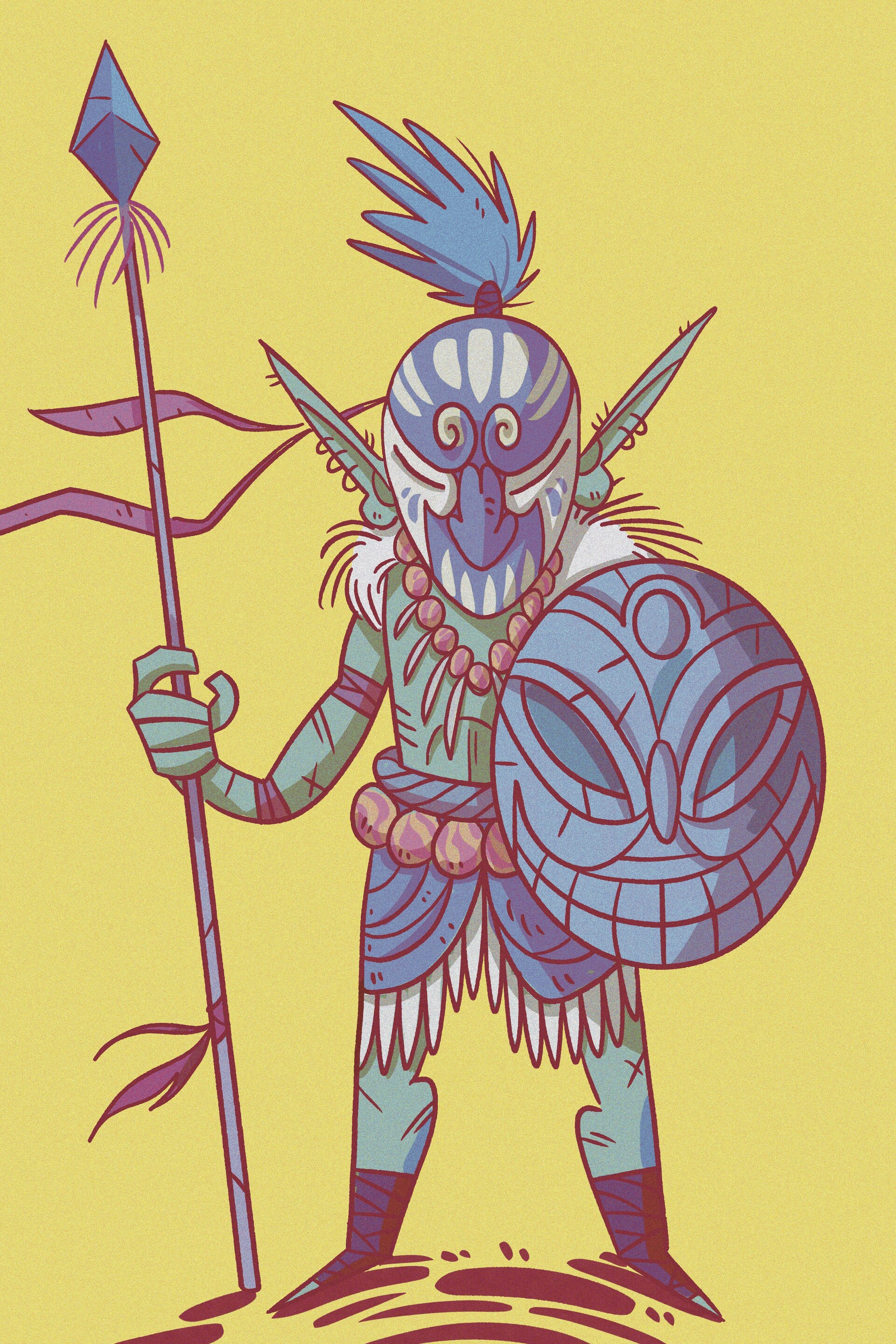 ArtStation - Goblin Tiki Warrior