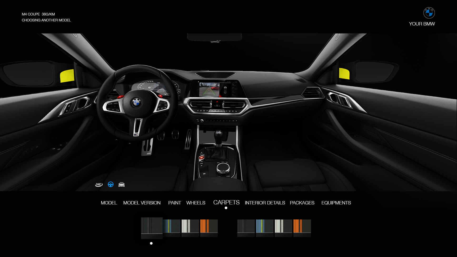 Ákos Gáspár - BMW car configurator UI concept