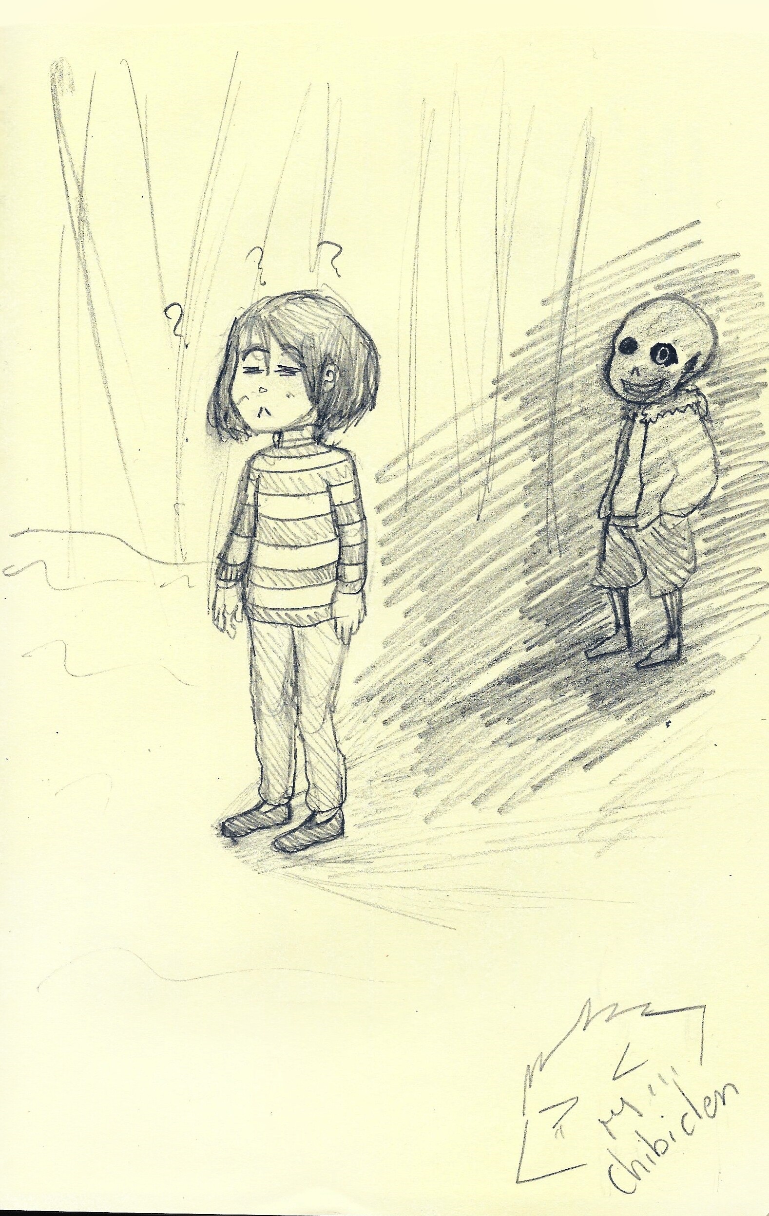 how to draw chibi undertale