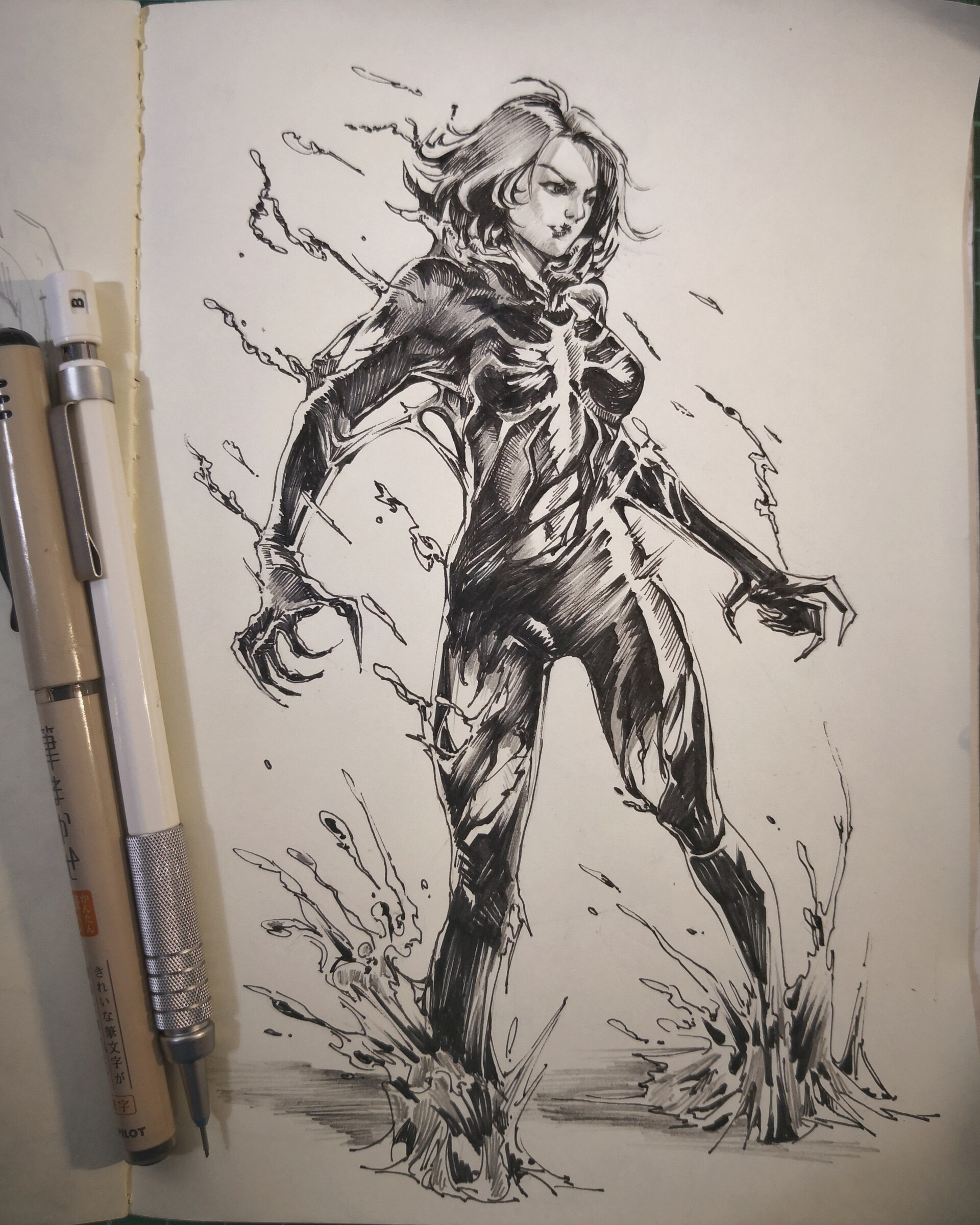 ArtStation - Female venom doodle