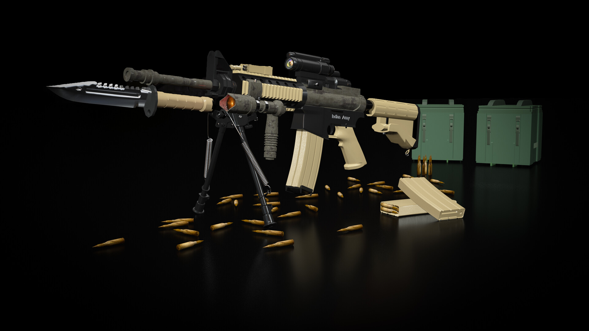 ArtStation - Gun M16