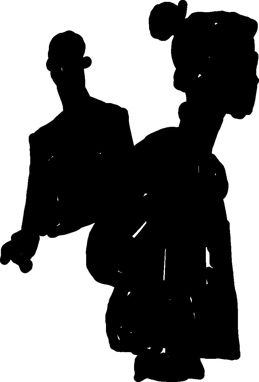 ArtStation - silhouette of a models not talking