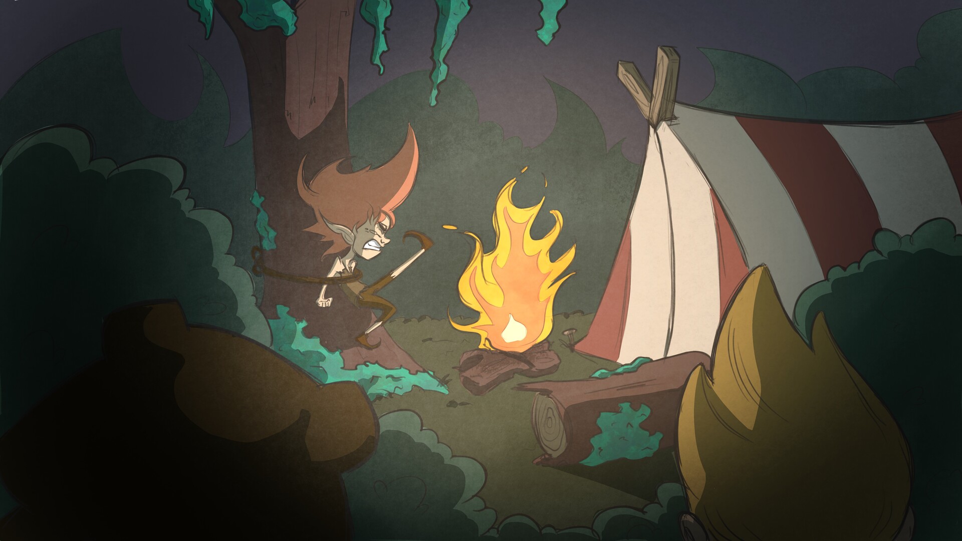 ArtStation - Parcival Finds the Camp