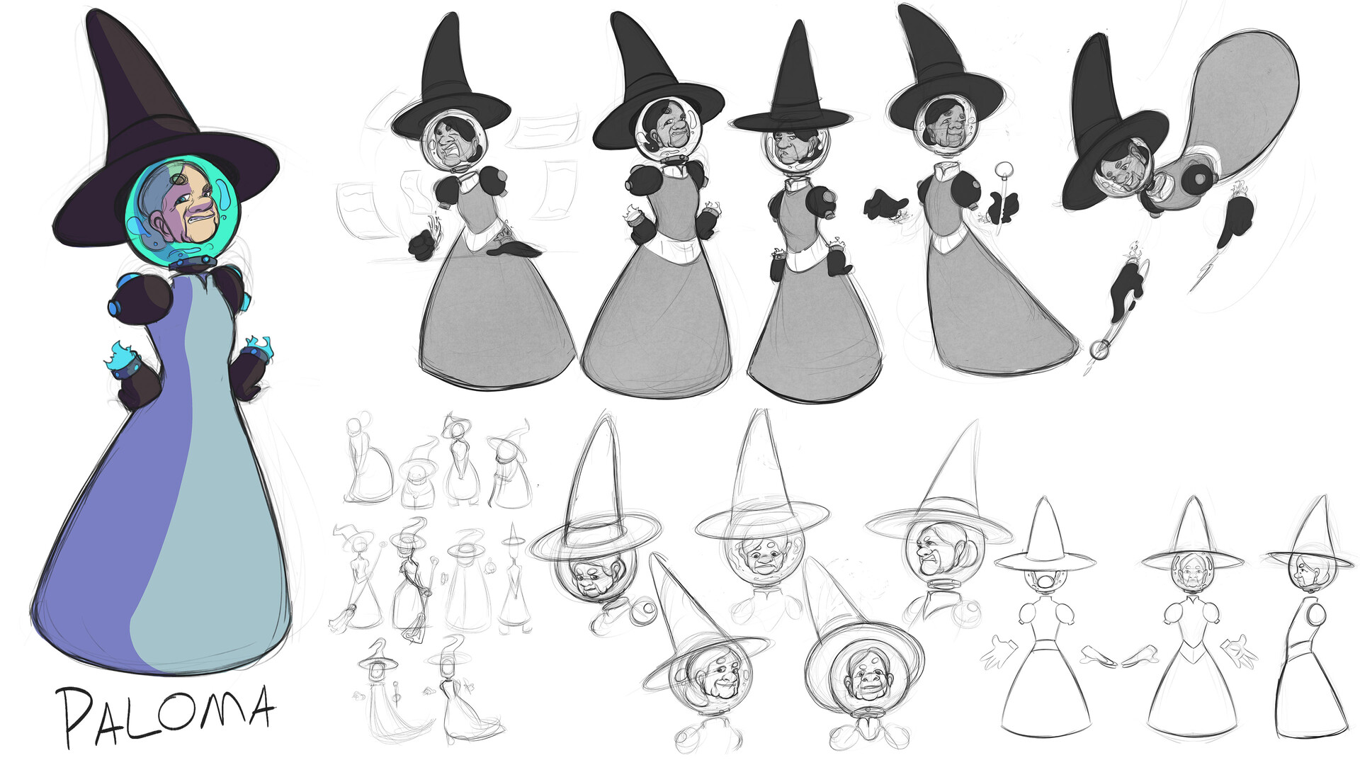 ArtStation - Paloma Character Sheet (Graveyard Shift)