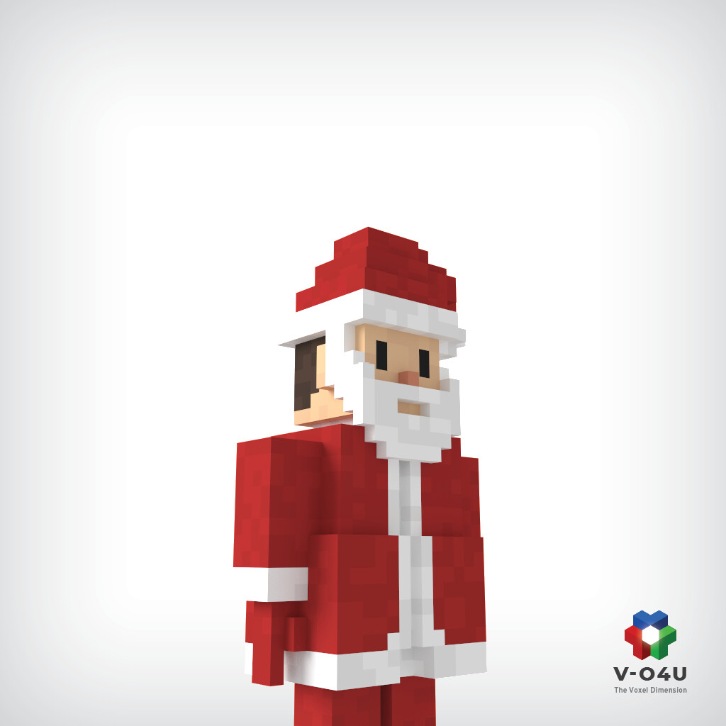 Jaka Lozar - Voxel Characters - Santa Claus