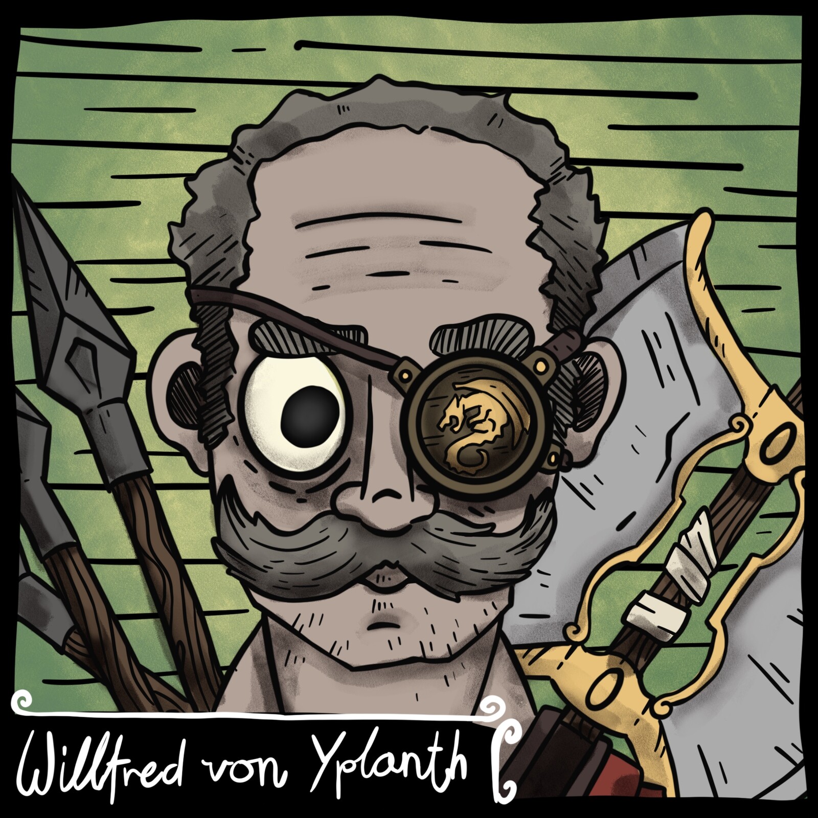 Heinrich Penzenstadler - Character portraits for DnD