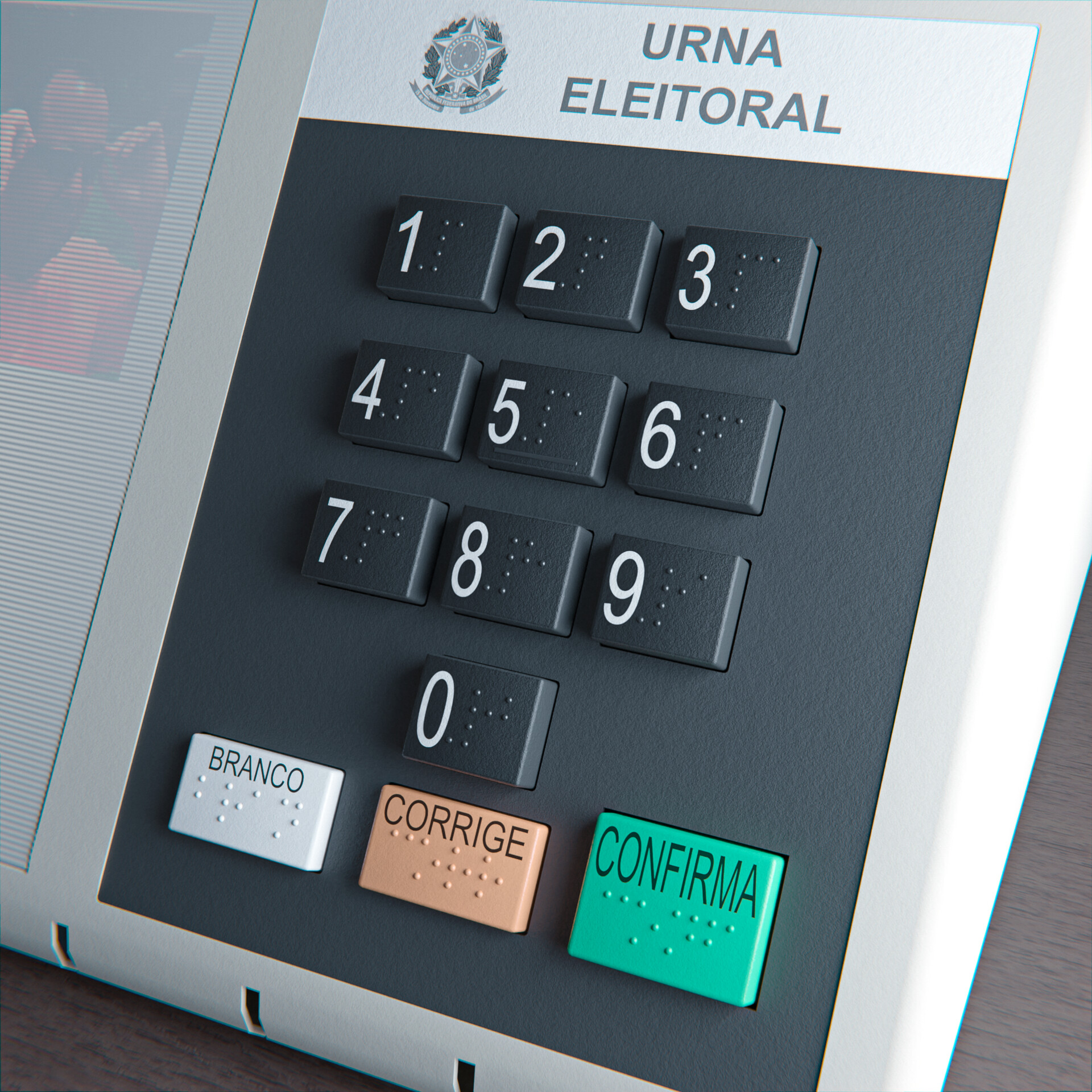 ArtStation - Brazil electronic voting machine