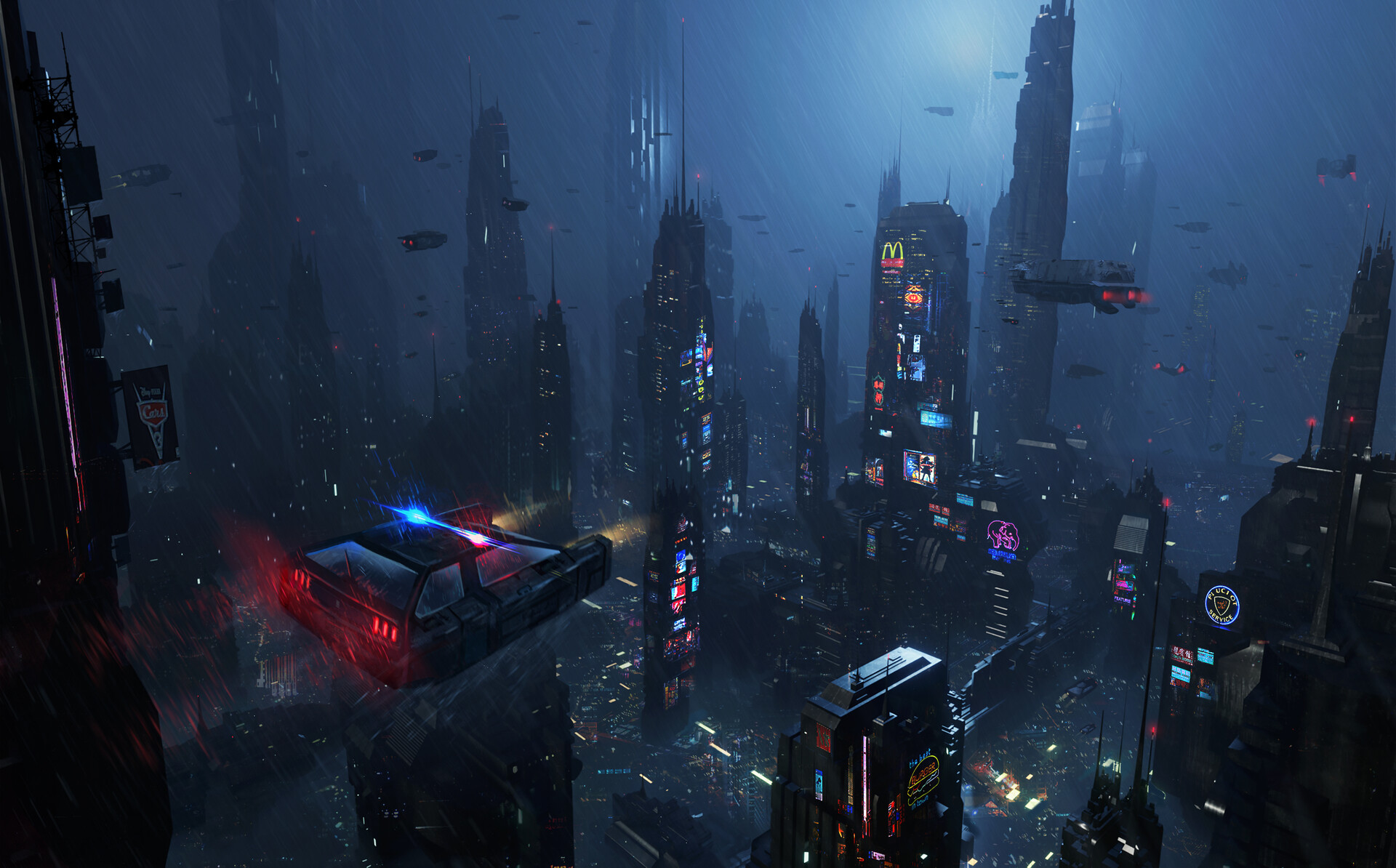 ArtStation - cyberpunk city