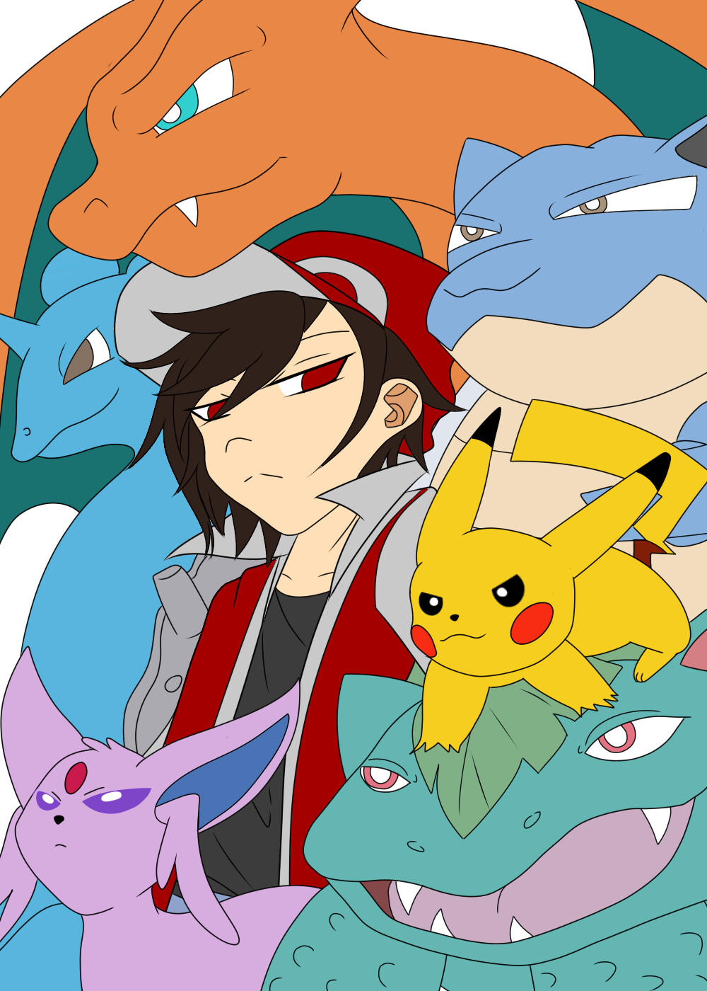 Pokemon Red Trainer Fan Art