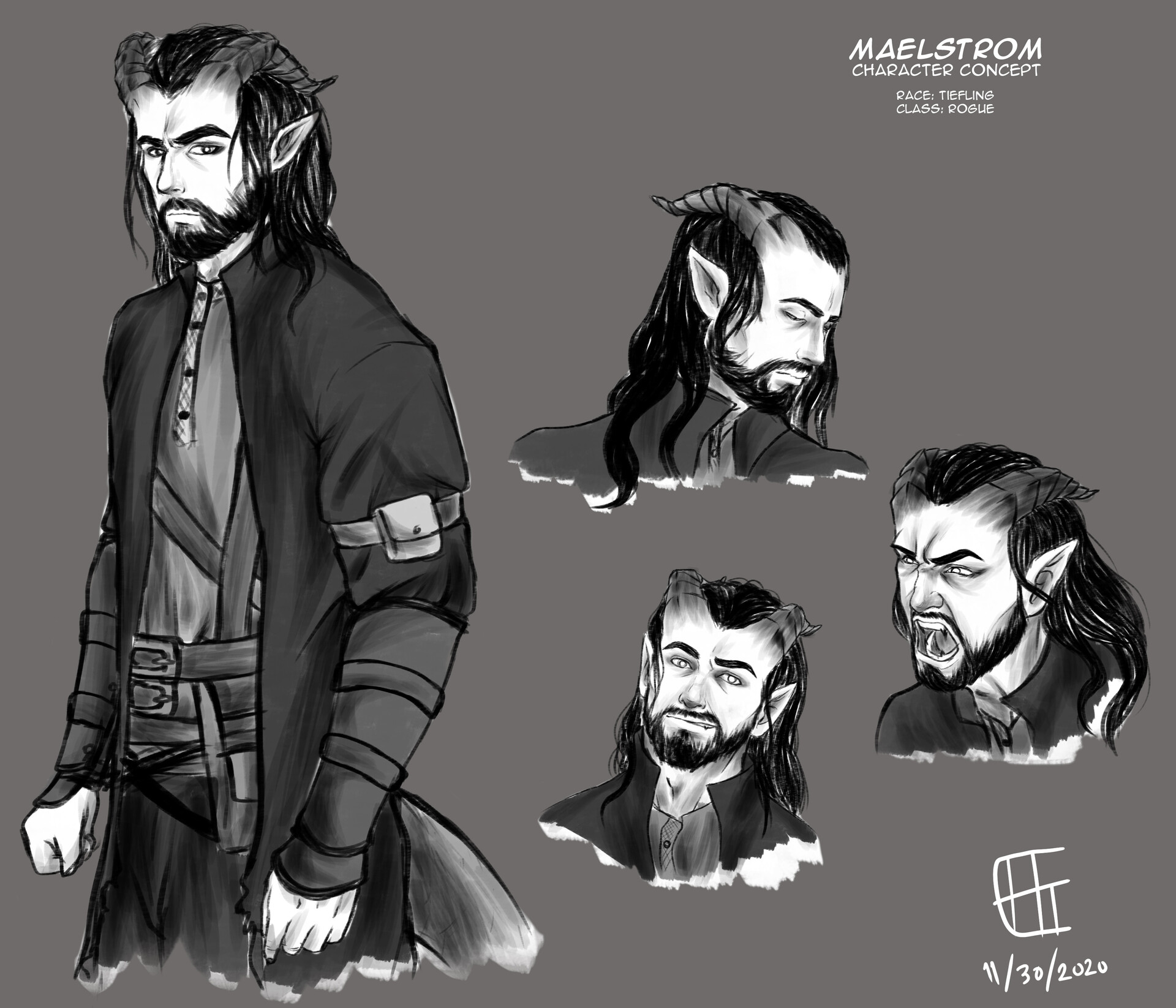 ArtStation - Maelstrom Character Concept - DnD