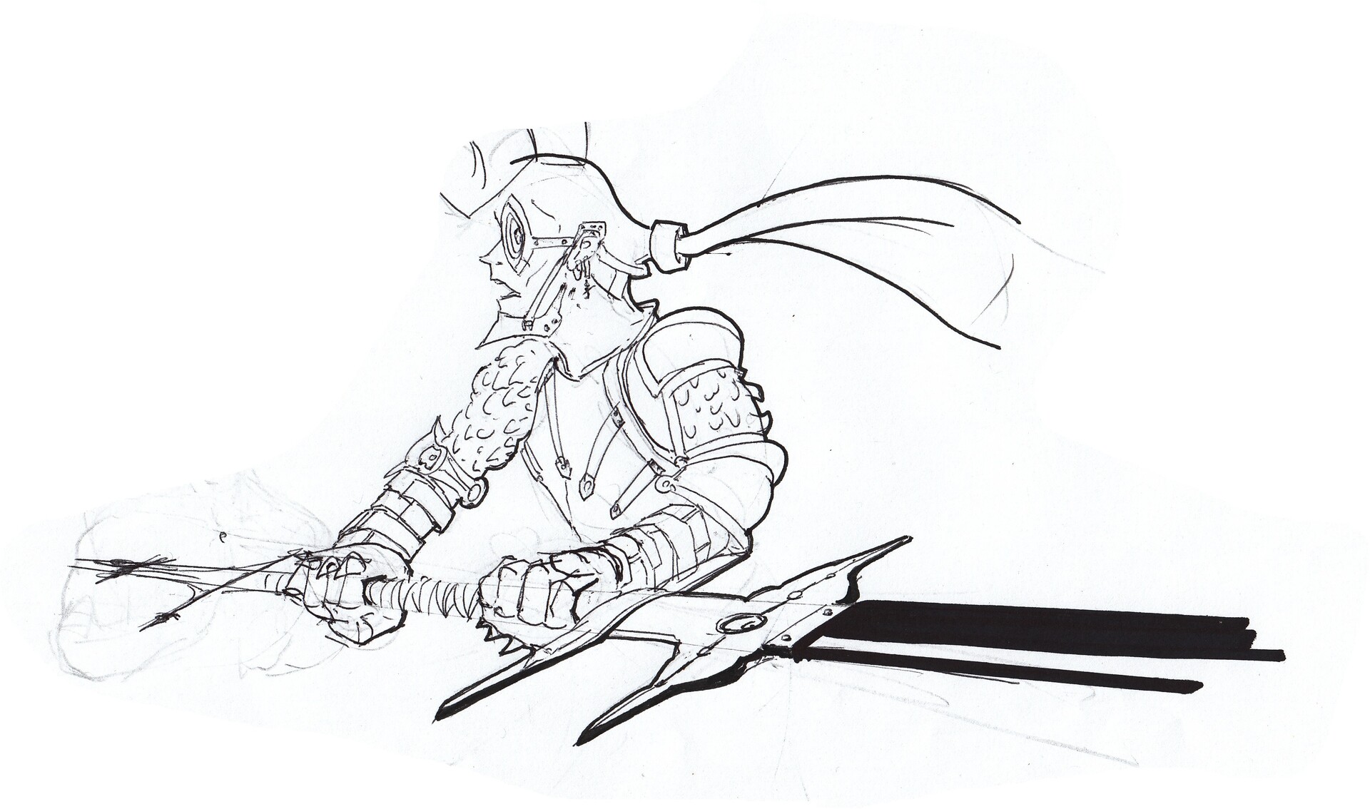 ArtStation - Hunter sketch