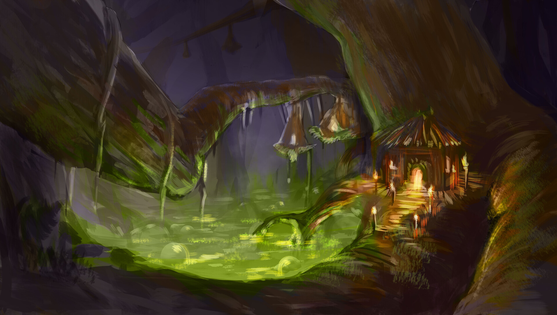 ArtStation - Poison swamp