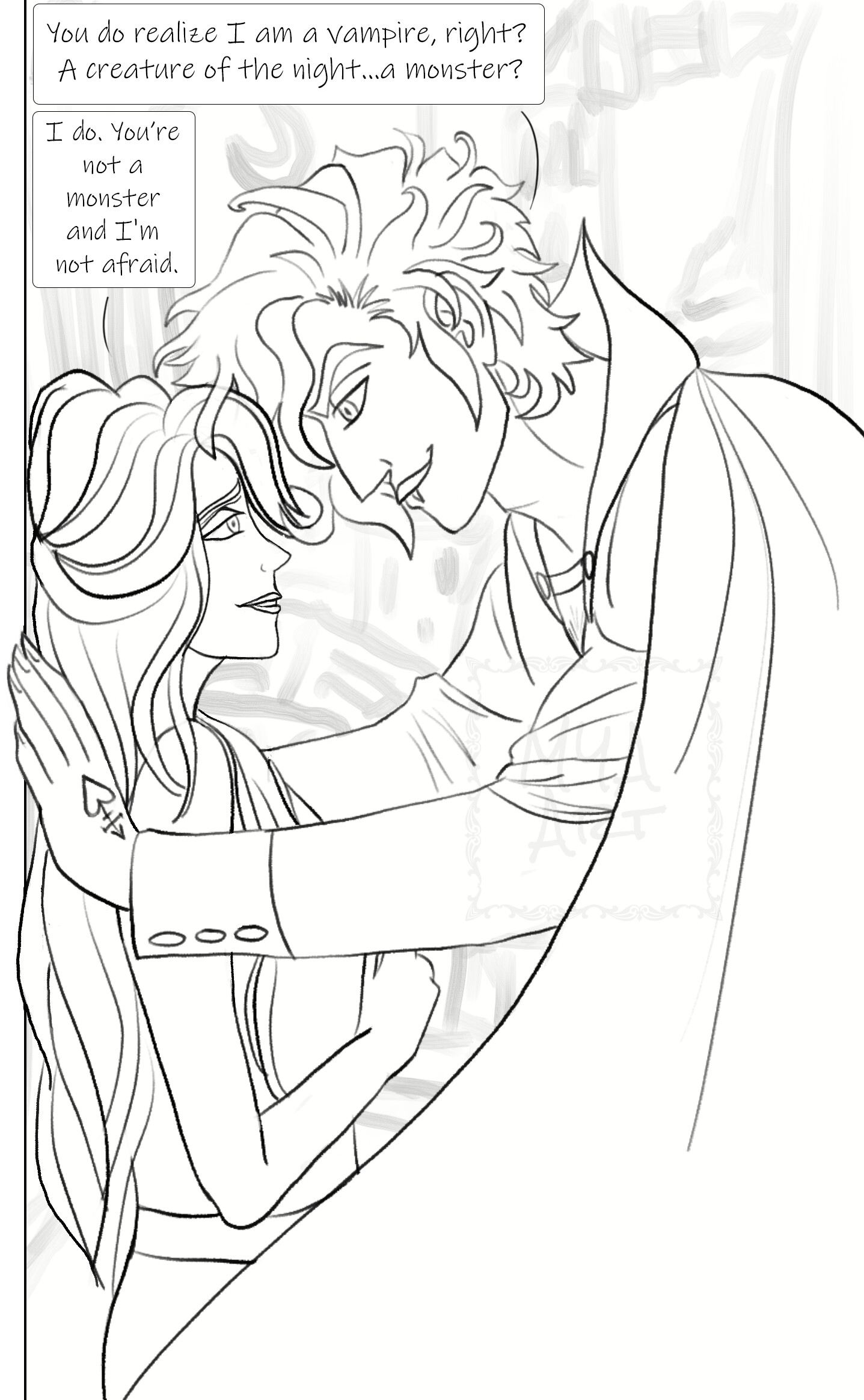 vampire x human comic