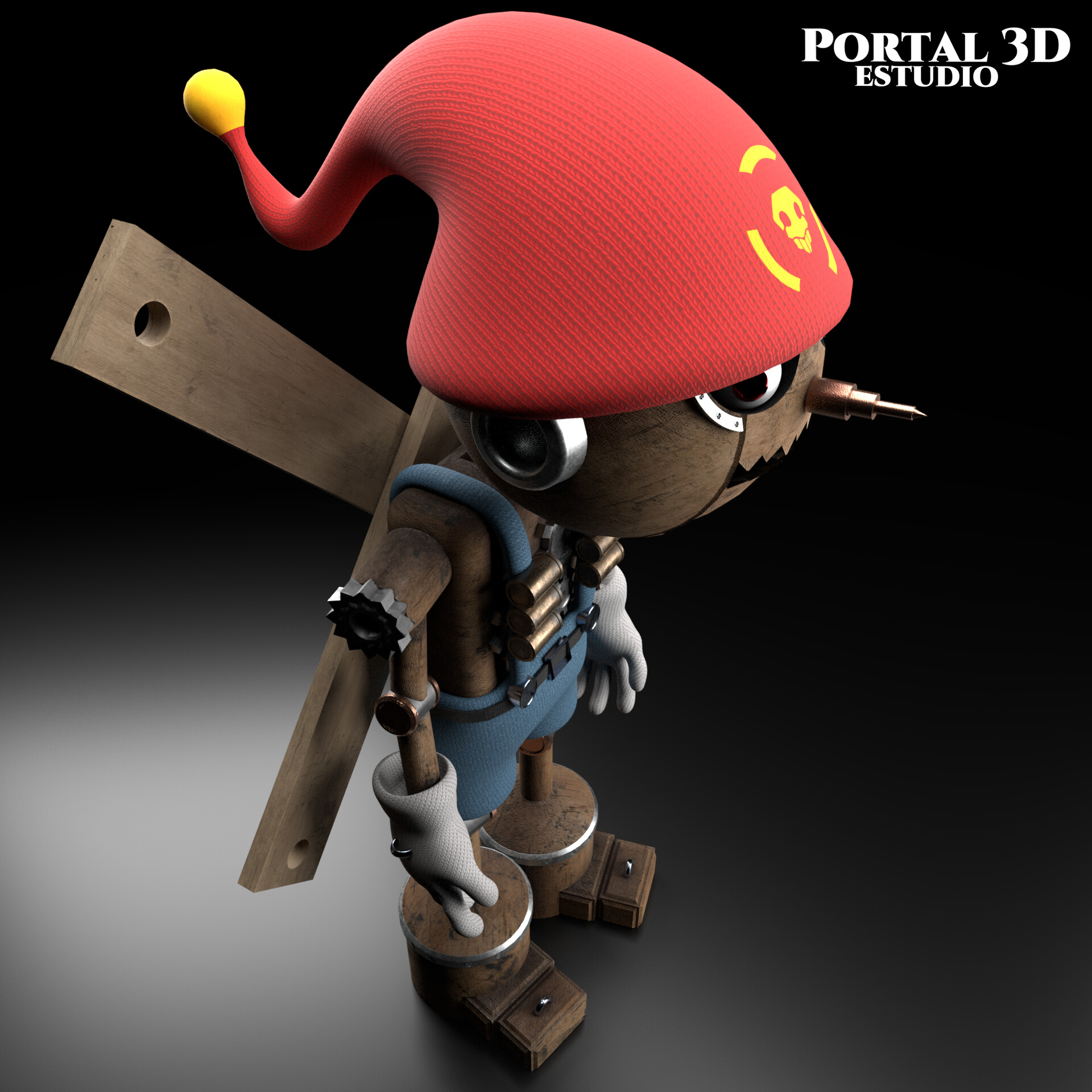 ArtStation - modeling and texturing of Digimon puppetmon