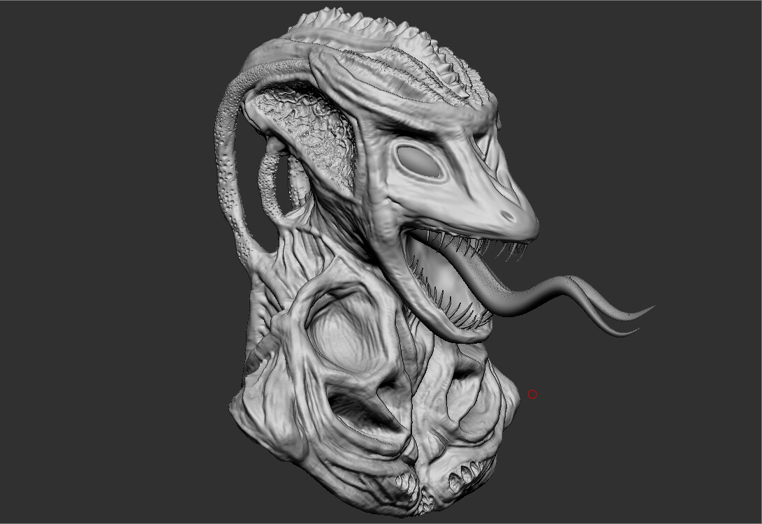 ArtStation - WIP Alien Head