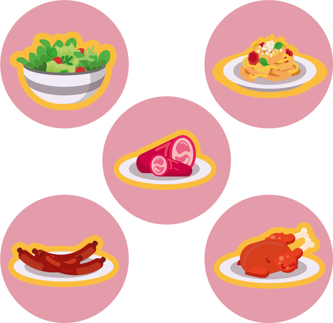 ArtStation - Food on plates