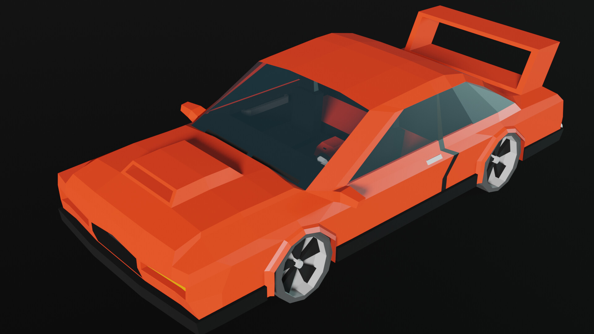 ArtStation - Low Poly Muscle Car