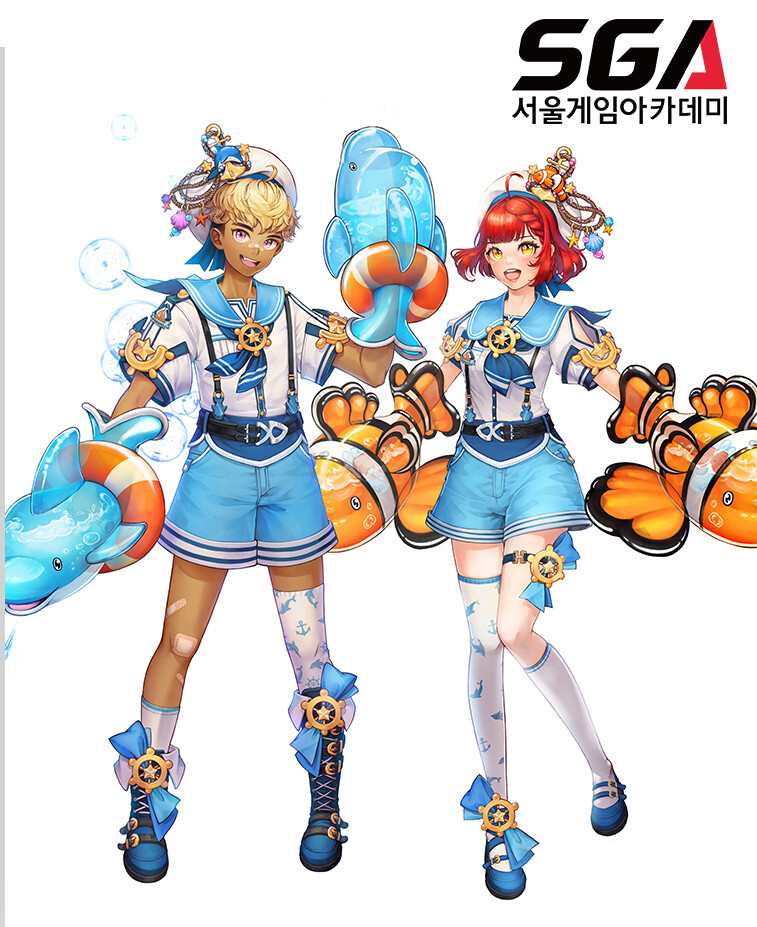 ArtStation - SGA_캐릭터 일러스트 학생작품