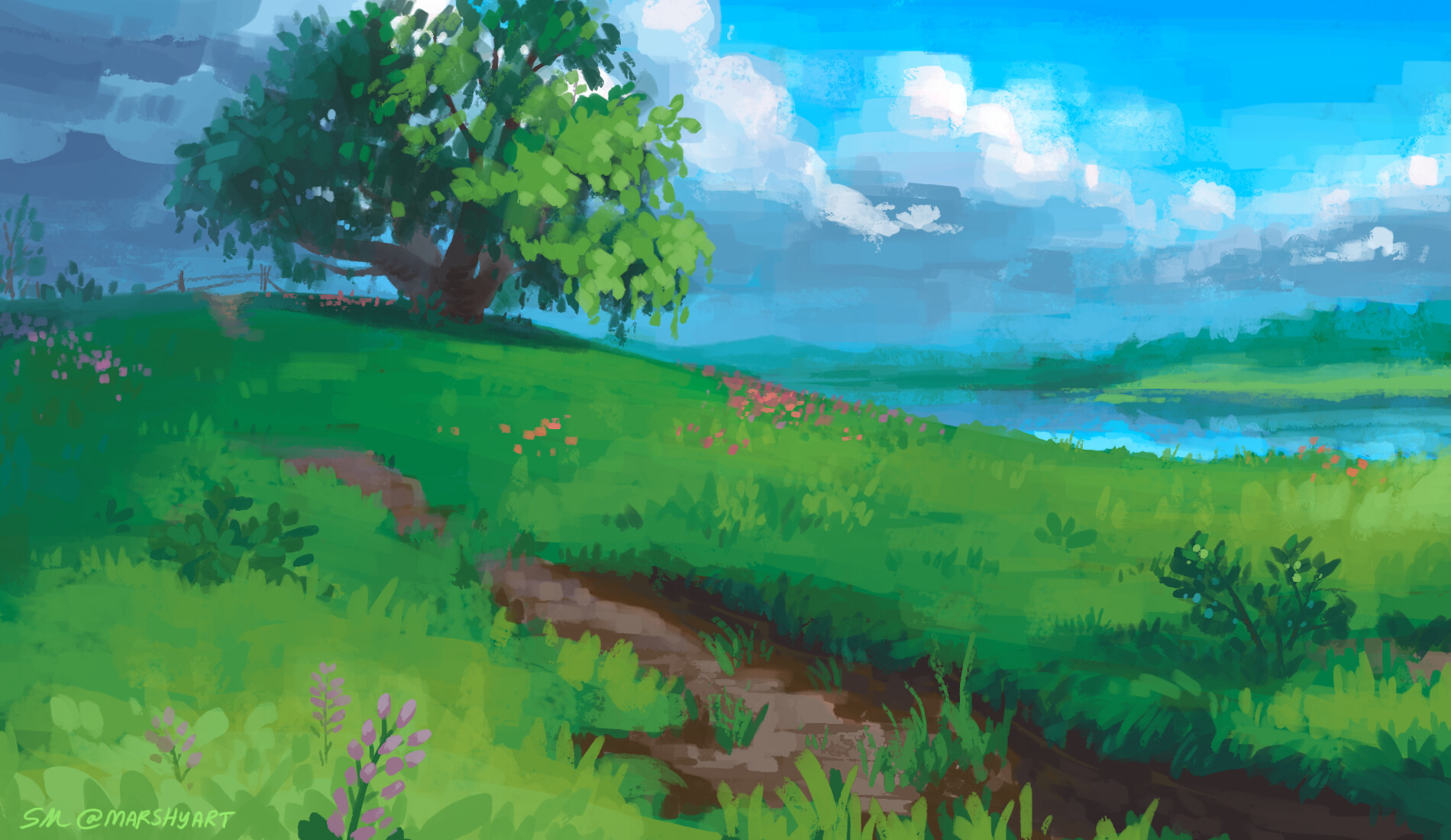 ArtStation - hillside