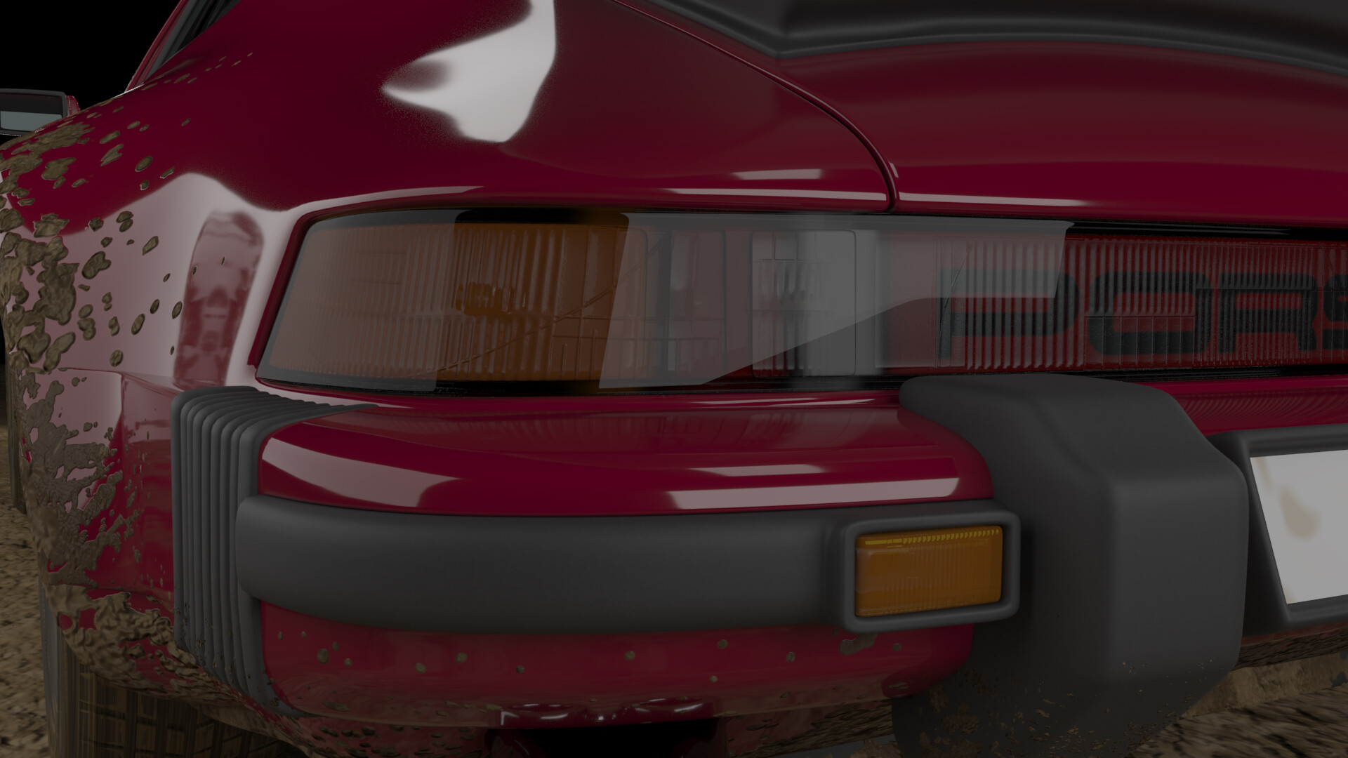 ArtStation - Proyect Car_Faro Back