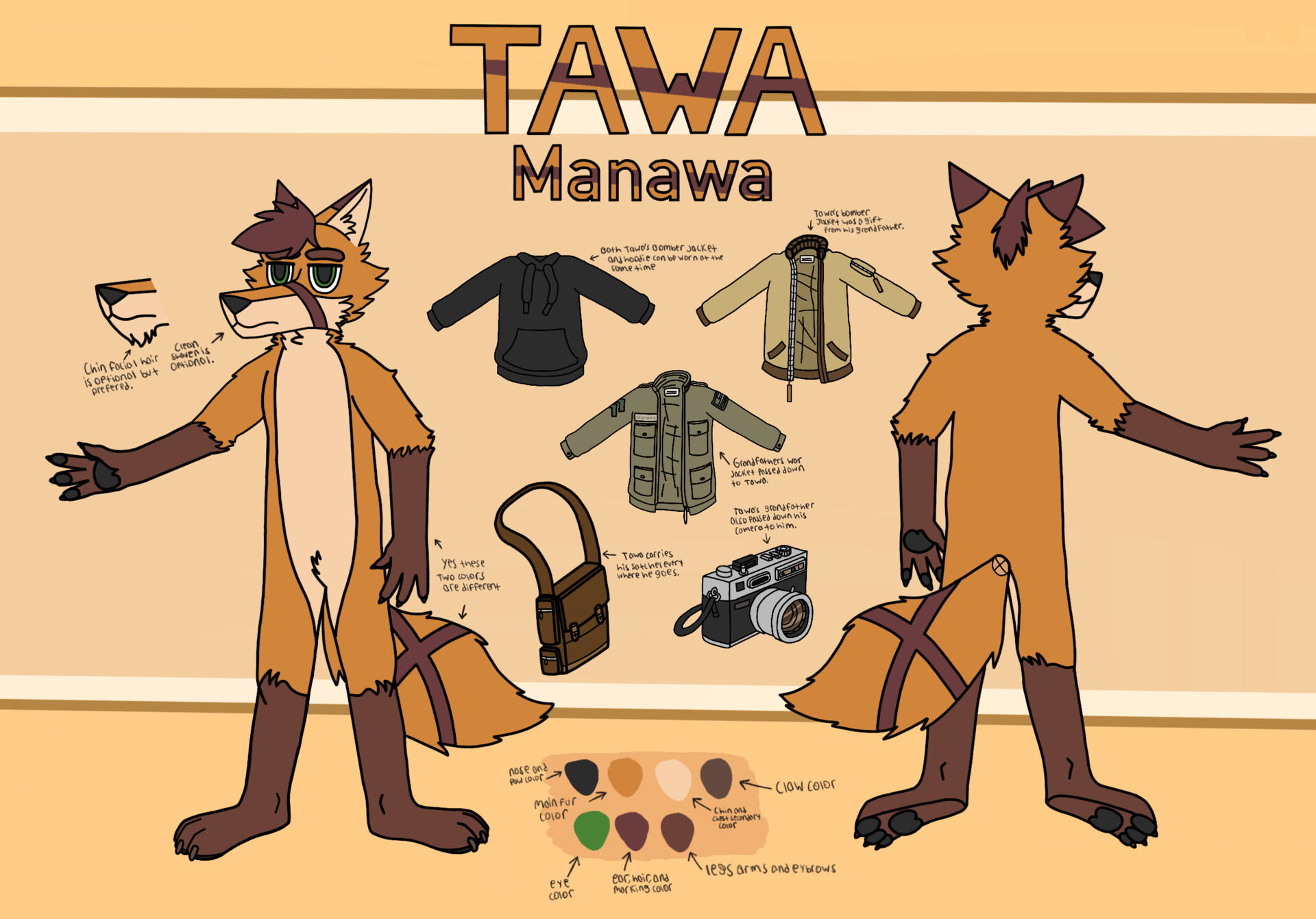 ArtStation - Tawa Manawa Refrence Sheet 3.0