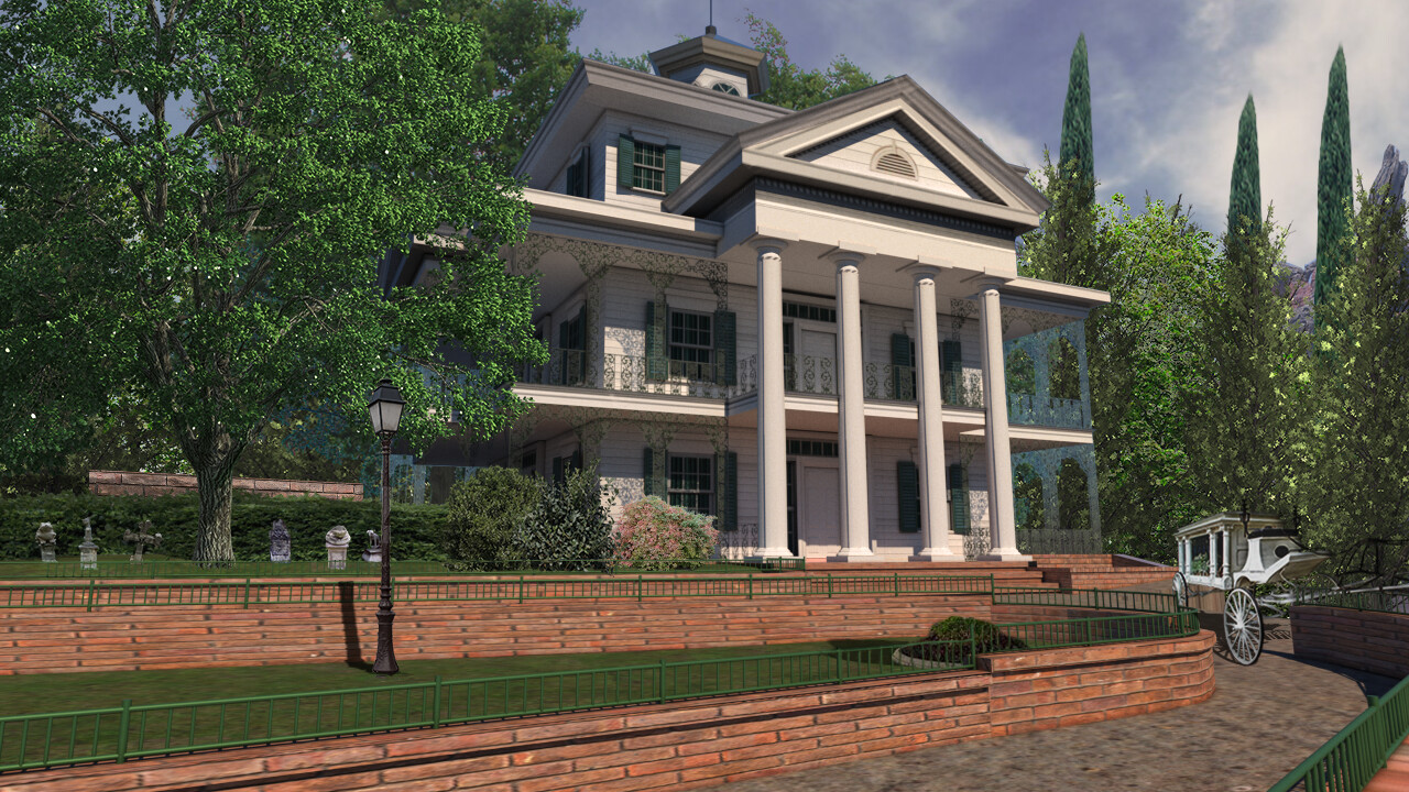 ArtStation - Haunted Mansion Architecture Project